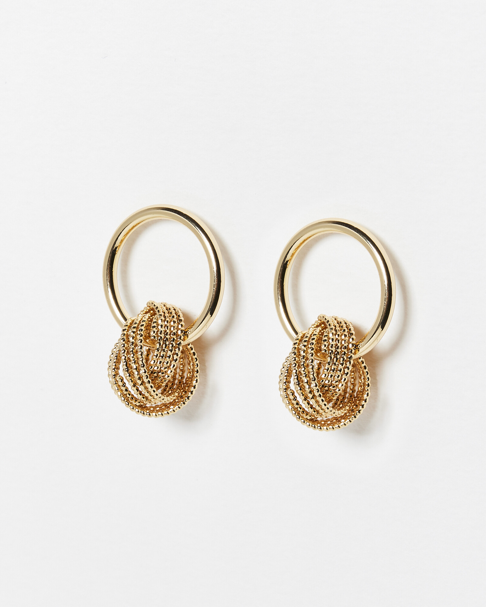 Celestia Interlinked Loops Drop Earrings | Oliver Bonas