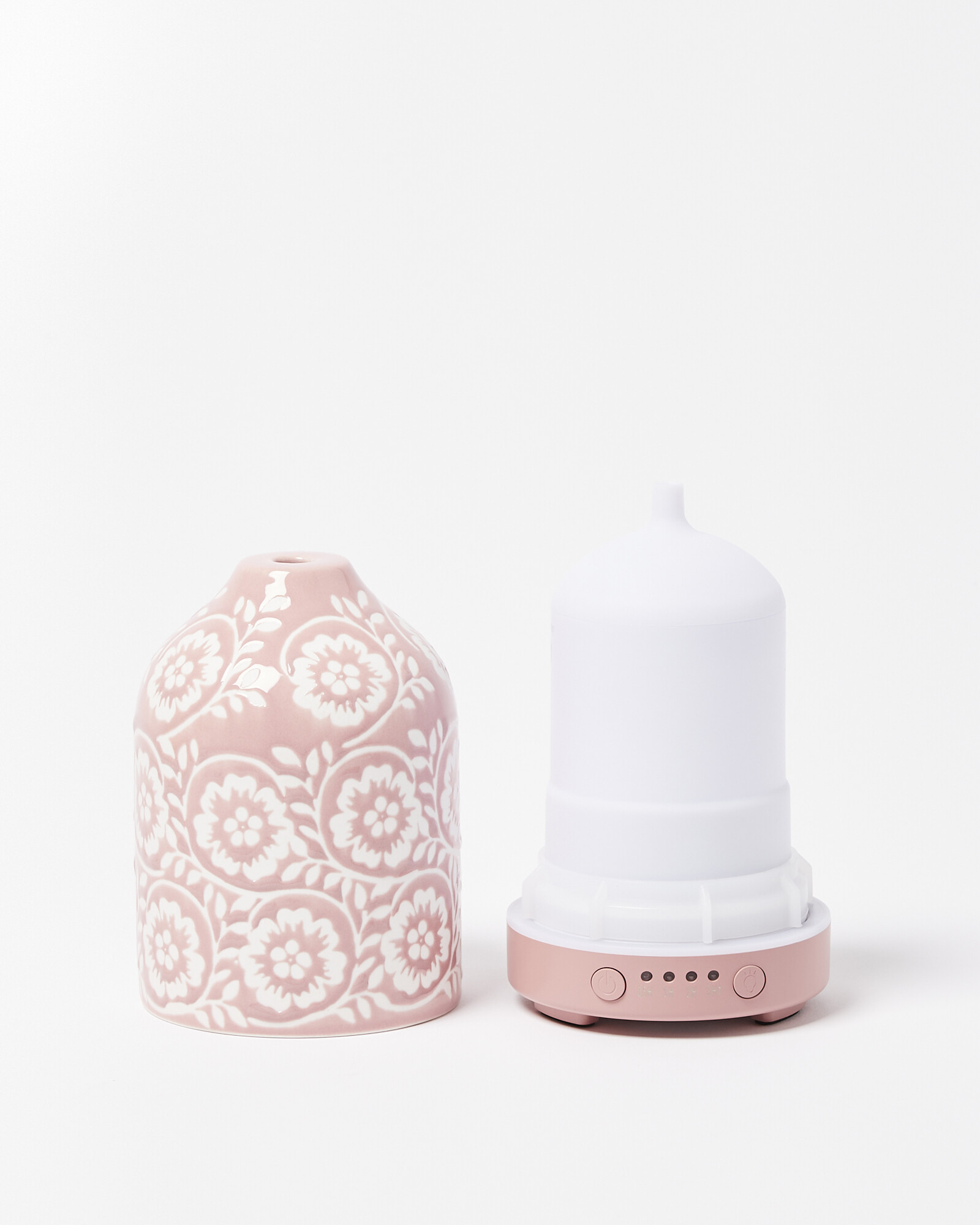 Velma Floral Pink Essential Oil Electric Aroma Diffuser | Oliver Bonas