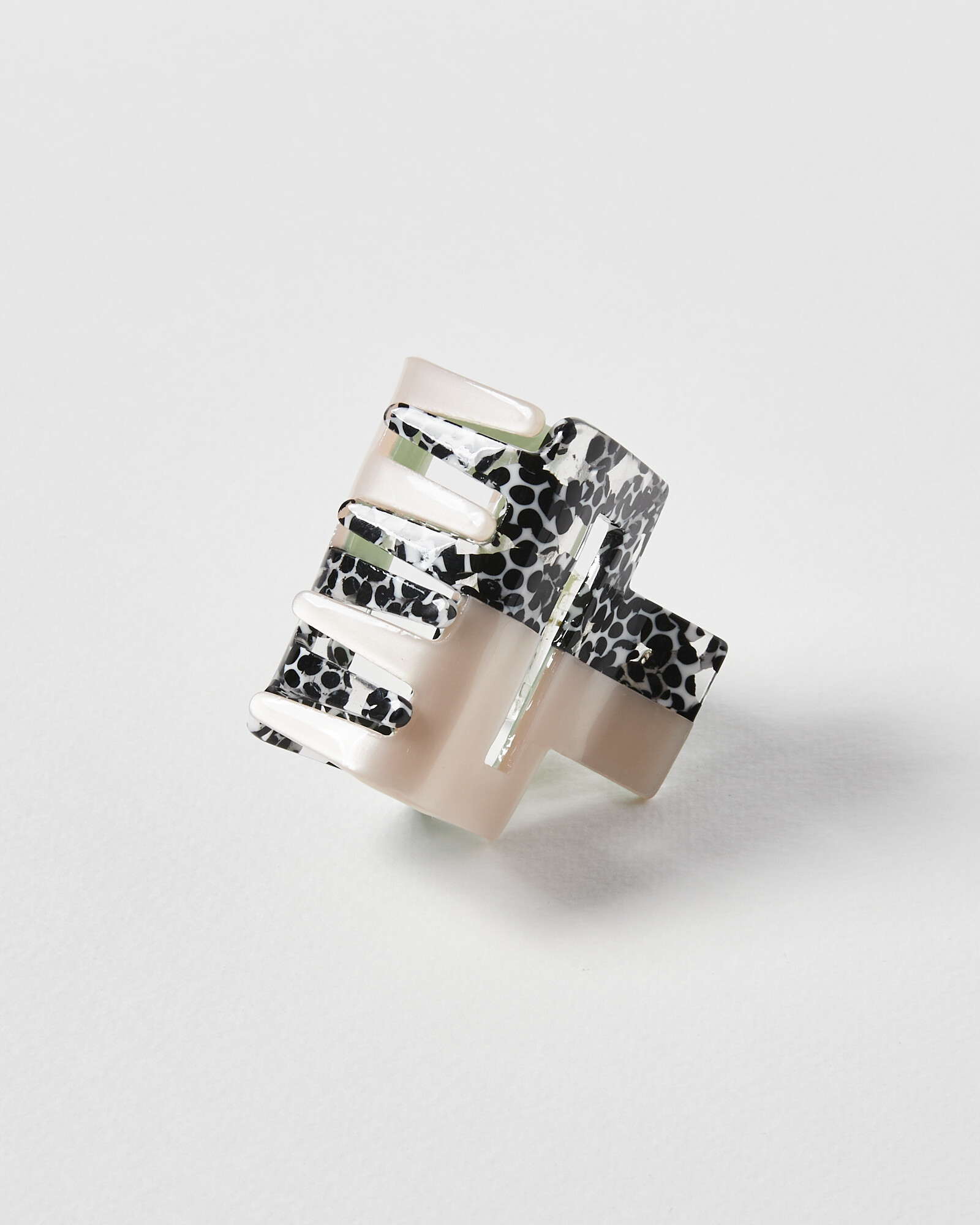 Nixi Colour Block & Spotted Square Hair Claw Clip | Oliver Bonas