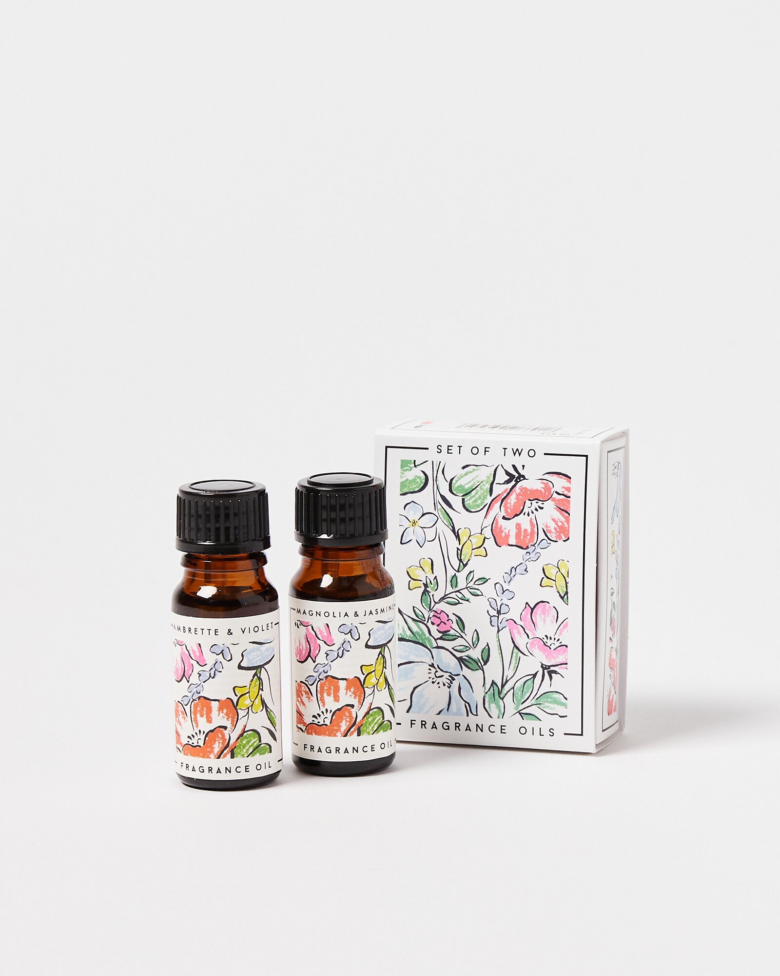 Florence Floral Fragrance Oils Set Of Two | Oliver Bonas