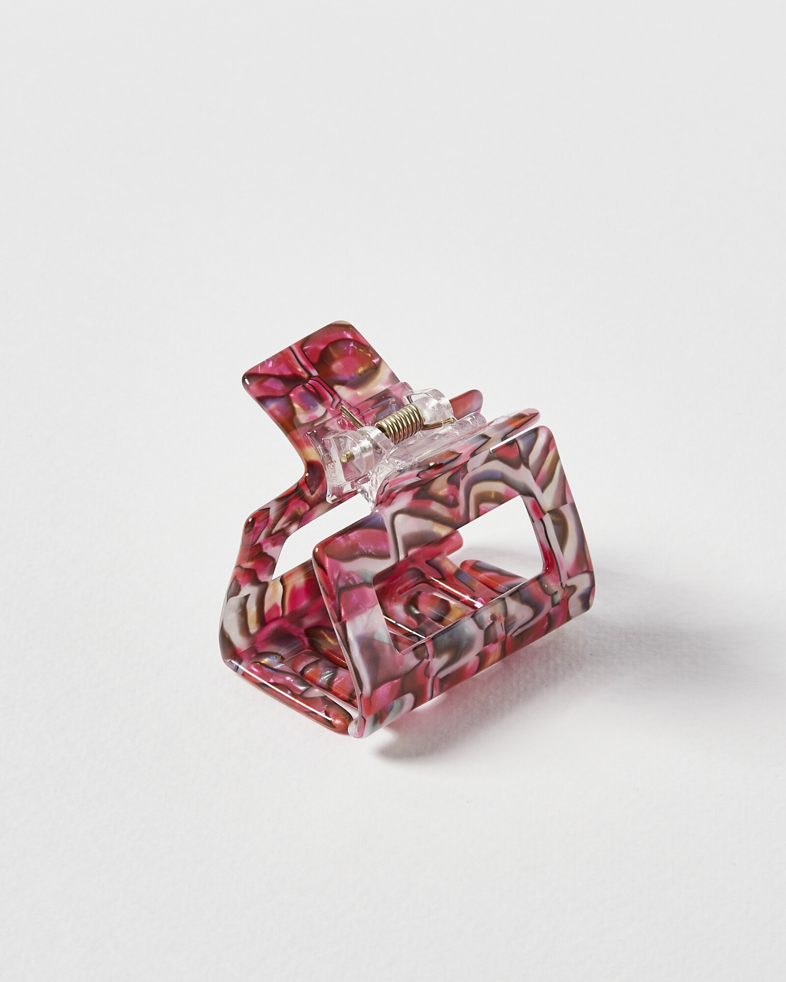Zariah Shimmer Cut Out Pink Hair Claw Clip | Oliver Bonas