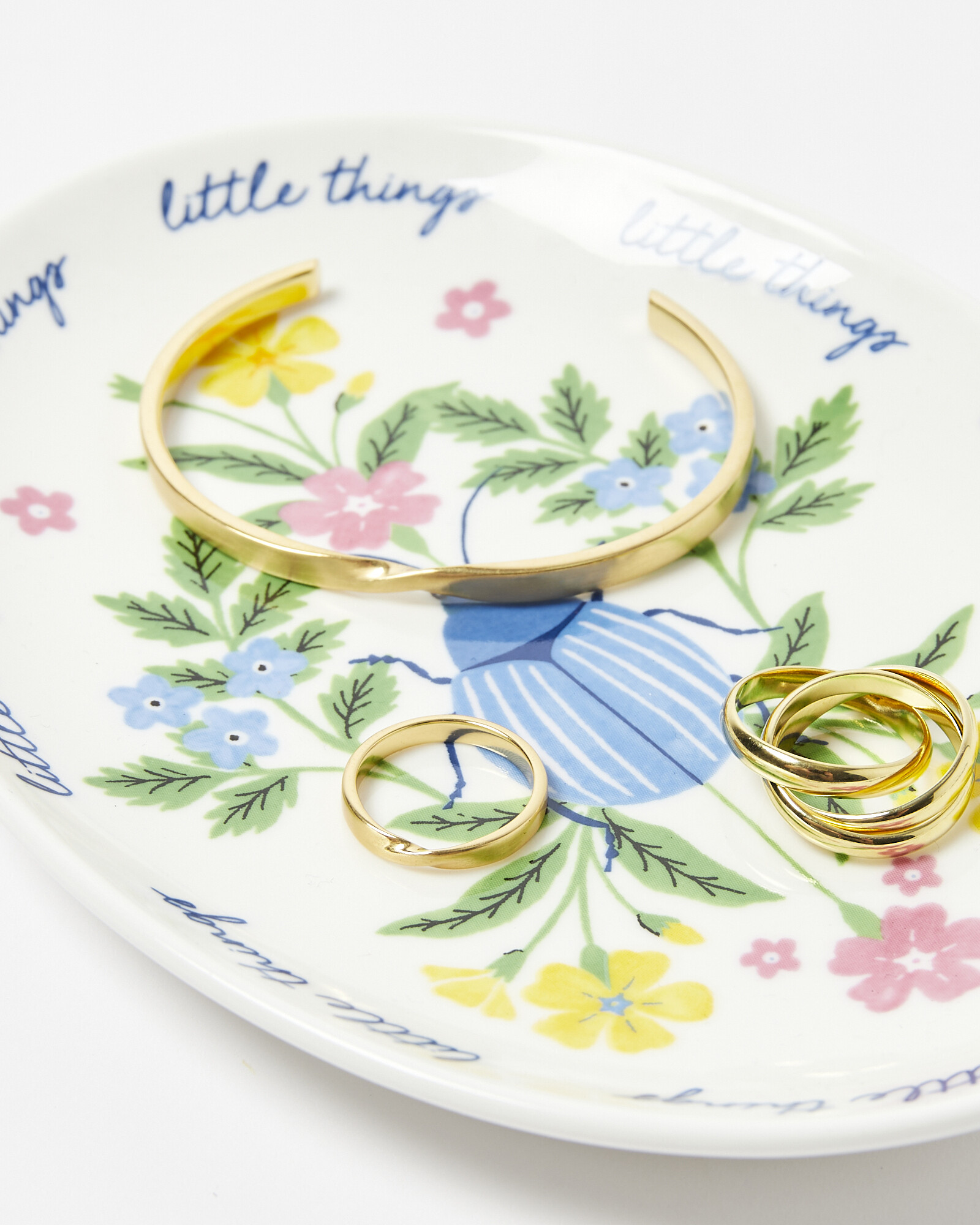 Little Things Floral Trinket Dish | Oliver Bonas