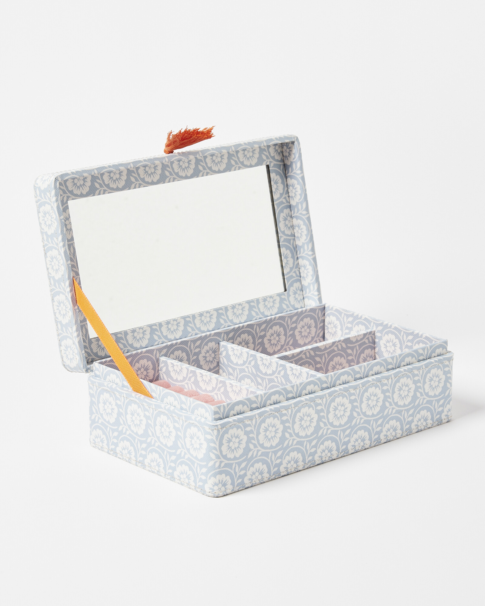 Perrie Blue Jewellery Box | Oliver Bonas