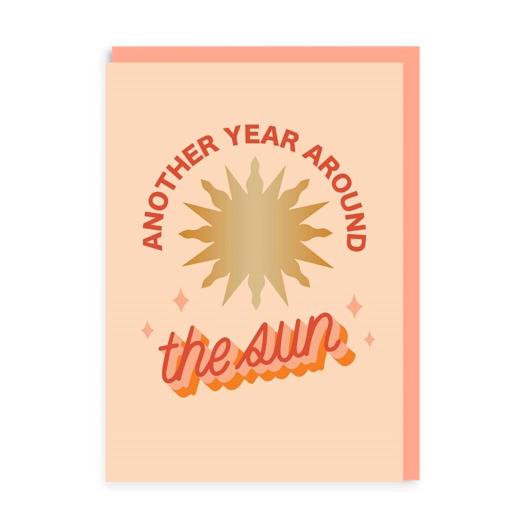 Another Year Around The Sun Birthday Card | Oliver Bonas
