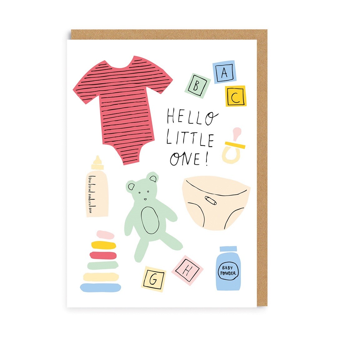Hello Little One Baby Card | Oliver Bonas