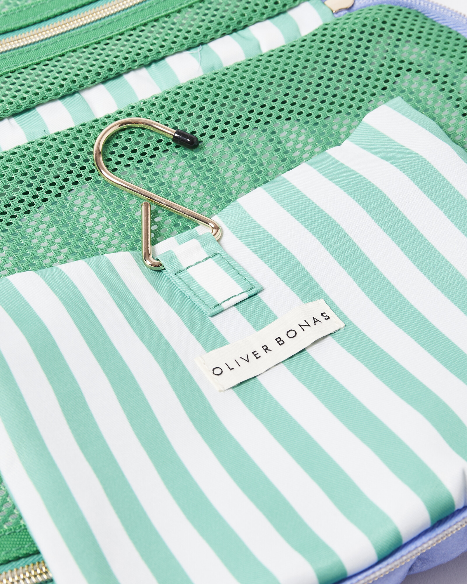 Carrie Blue Fold Out Make Up Bag Large | Oliver Bonas