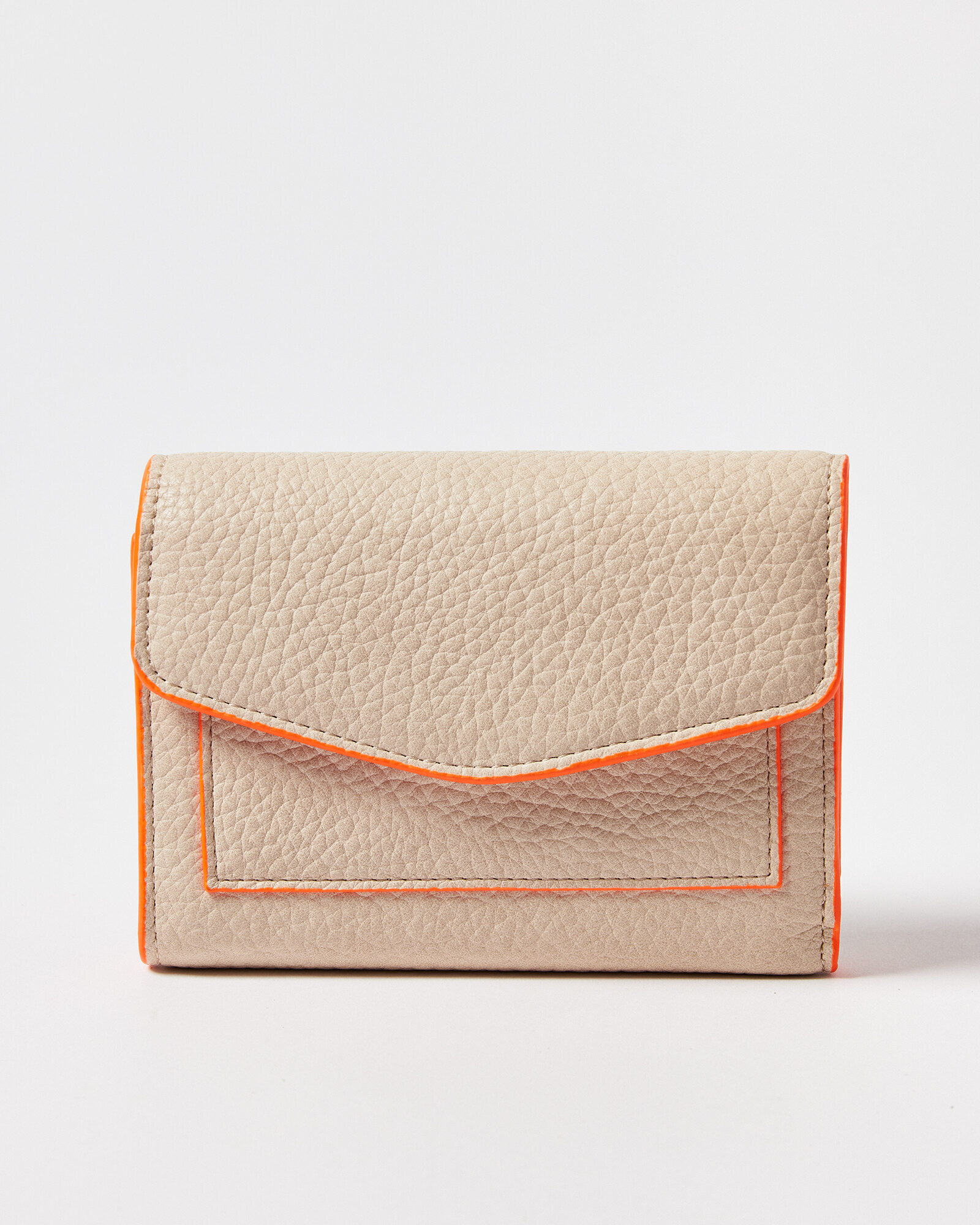 Adi Neon Trim Cream Purse | Oliver Bonas