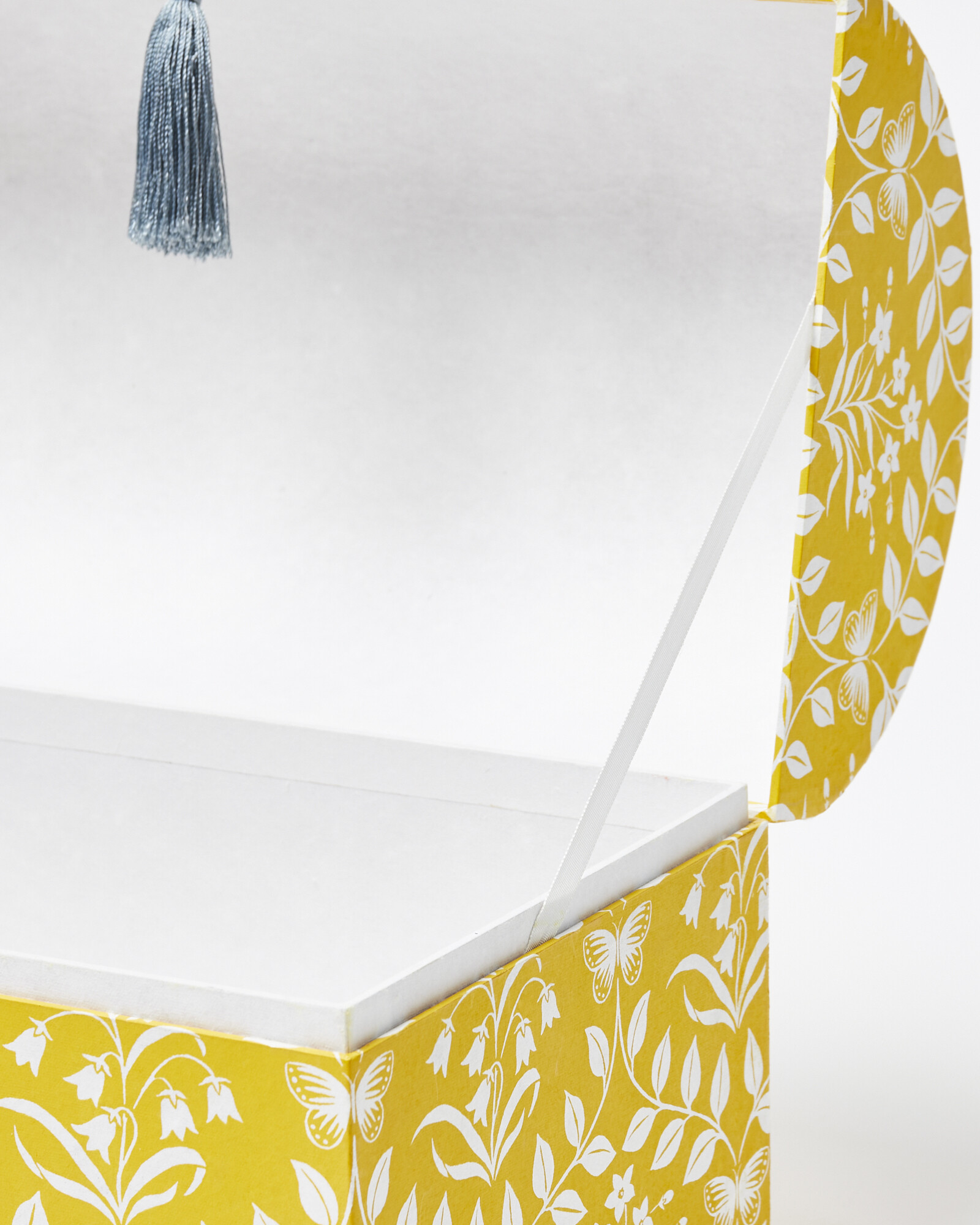 Lula Floral Print Yellow Storage Box | Oliver Bonas