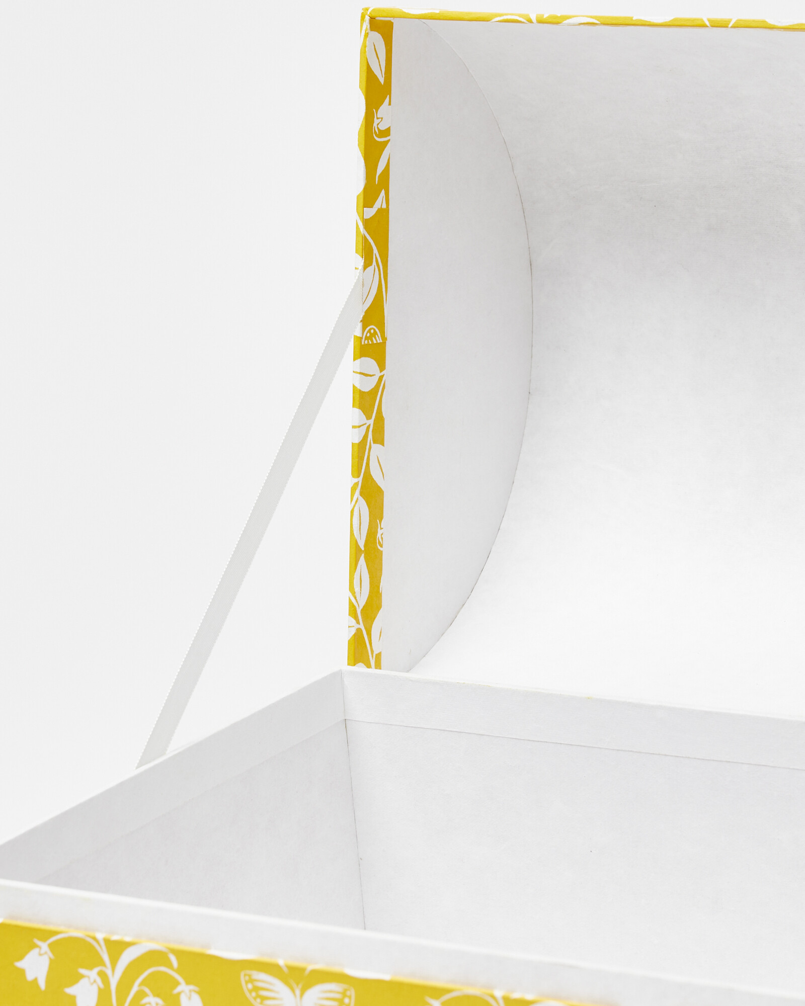 Lula Floral Print Yellow Storage Box | Oliver Bonas