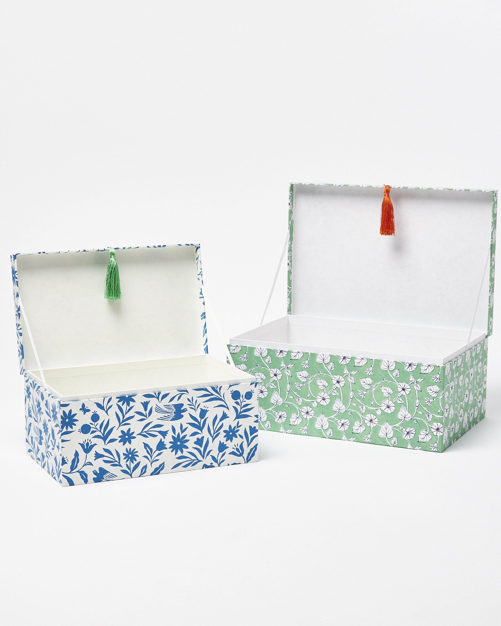 Lula Floral Print Storage Boxes Set of Two | Oliver Bonas