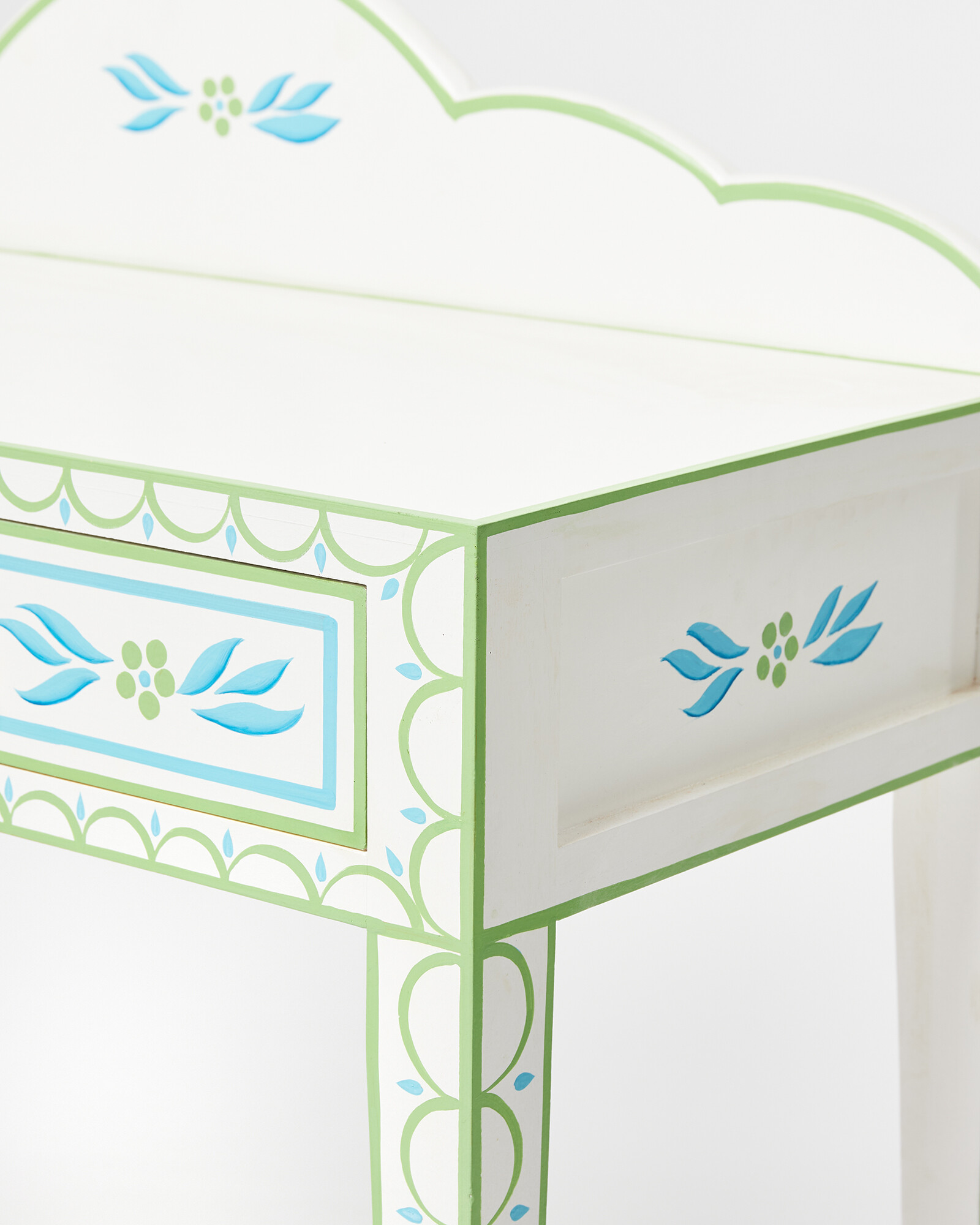 Aurélie White Mango Wood Dressing Table | Oliver Bonas