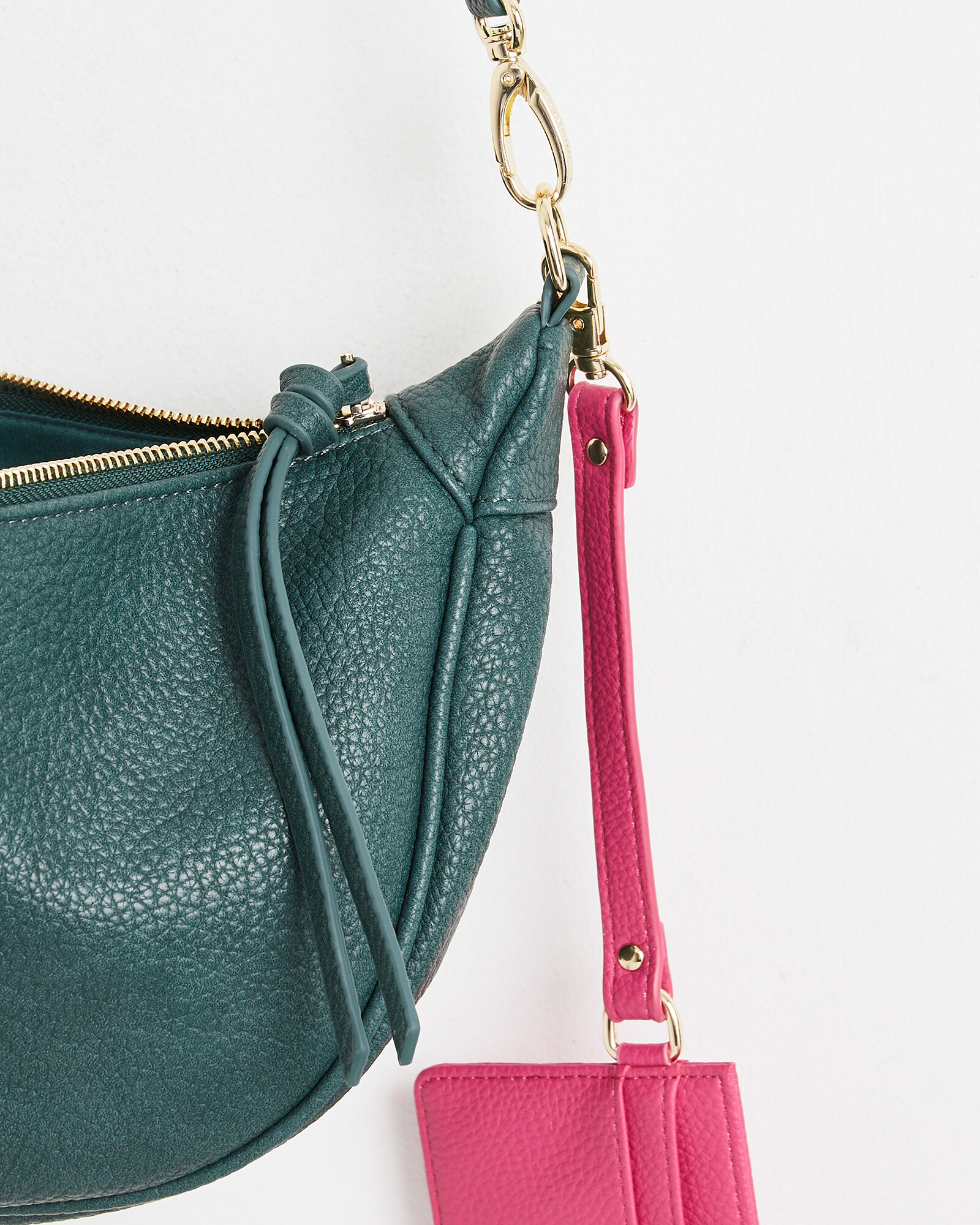 Betty Teal Slouch Crossbody Belt Bag | Oliver Bonas