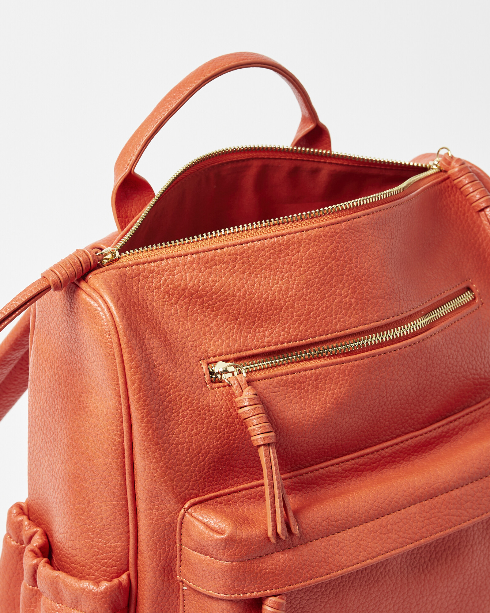 Jossie Slouch Orange Backpack | Oliver Bonas