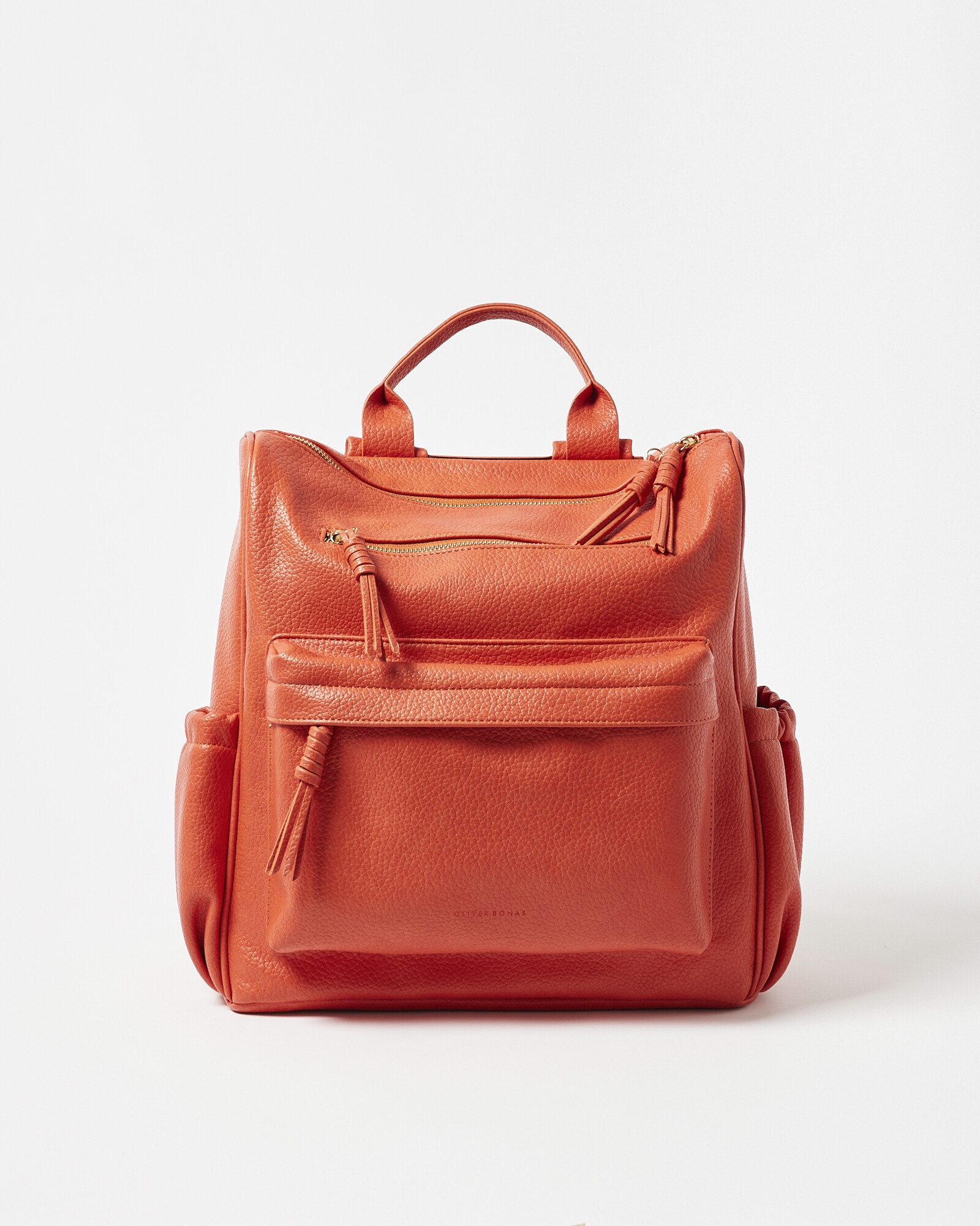 Jossie Slouch Orange Backpack | Oliver Bonas