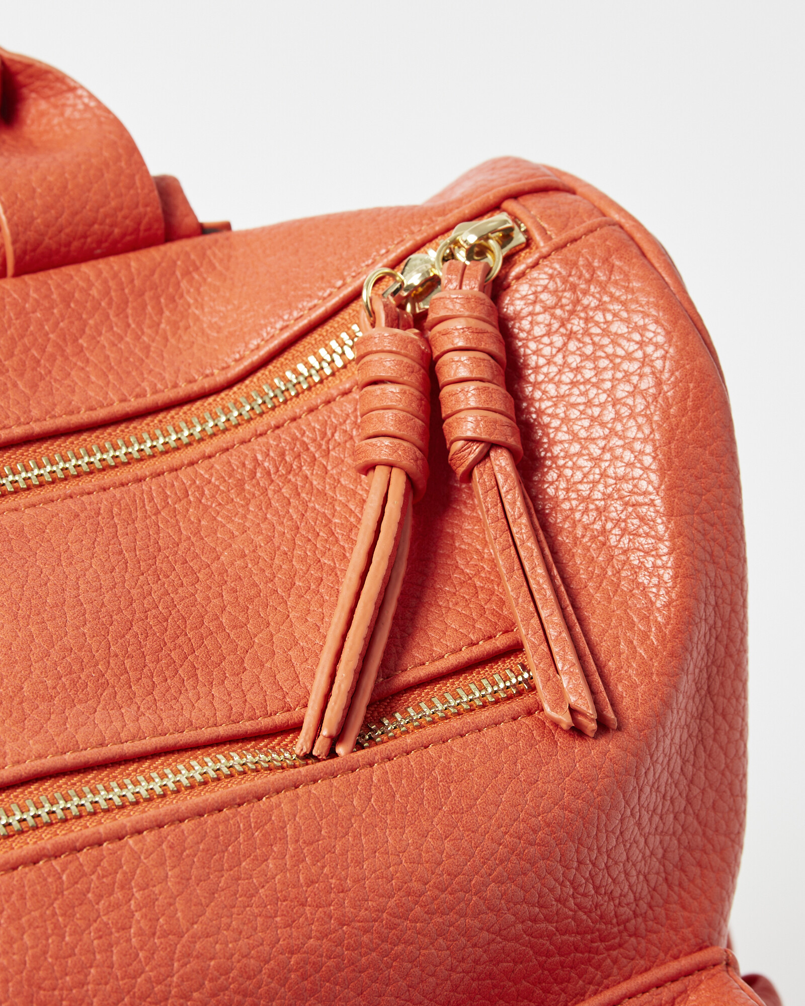 Jossie Slouch Orange Backpack | Oliver Bonas