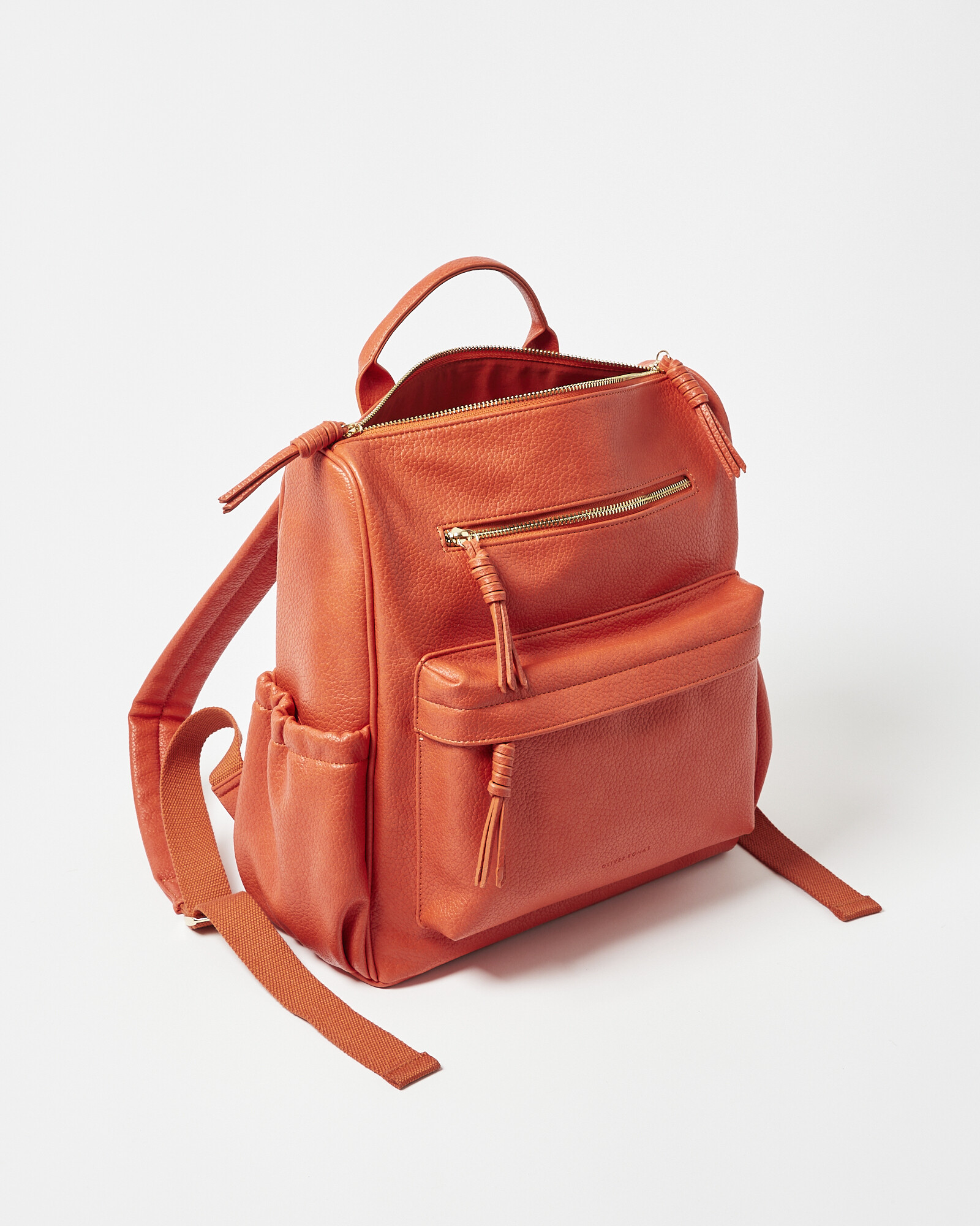 Jossie Slouch Orange Backpack | Oliver Bonas