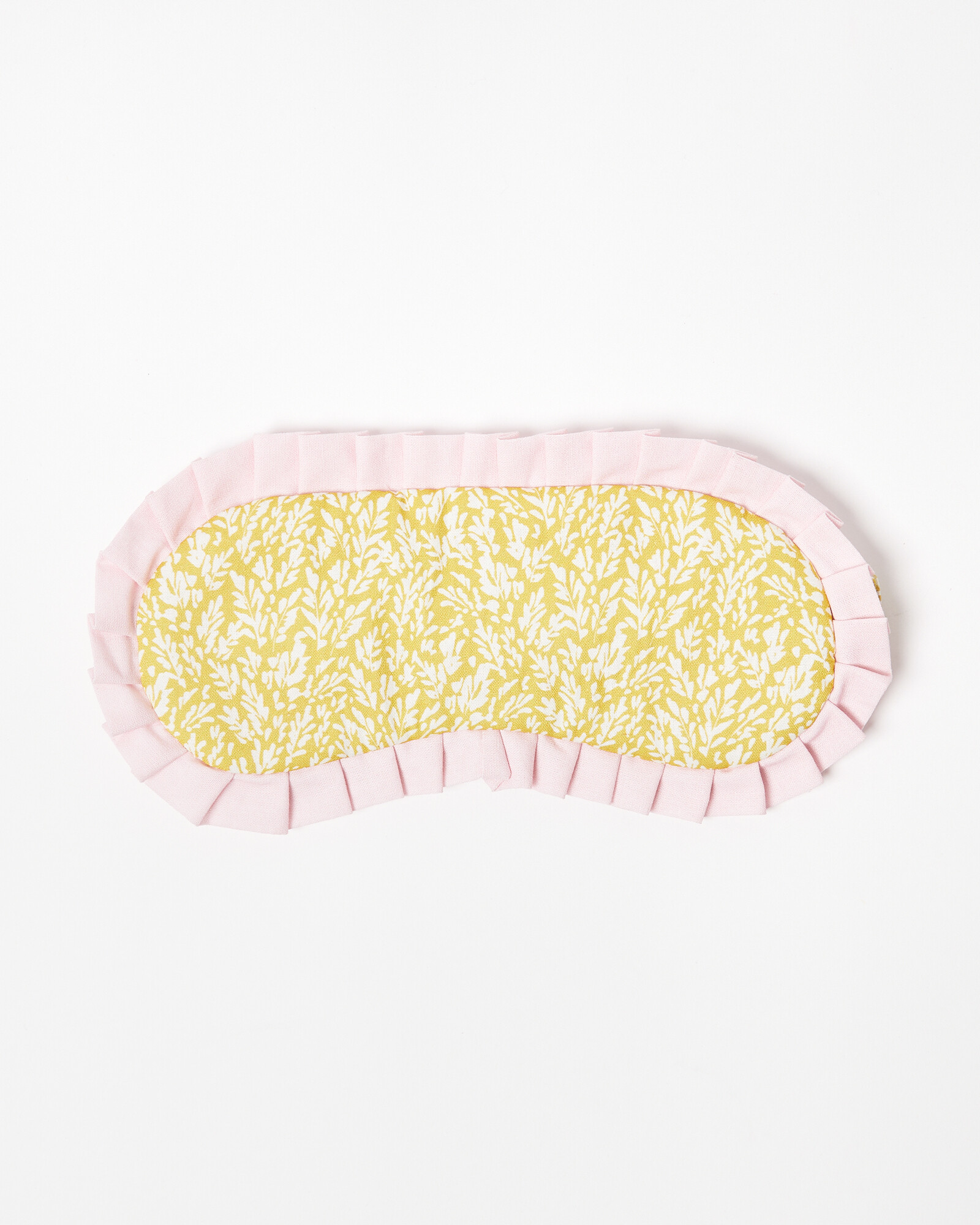 Valerie Floral Yellow Eye Mask | Oliver Bonas