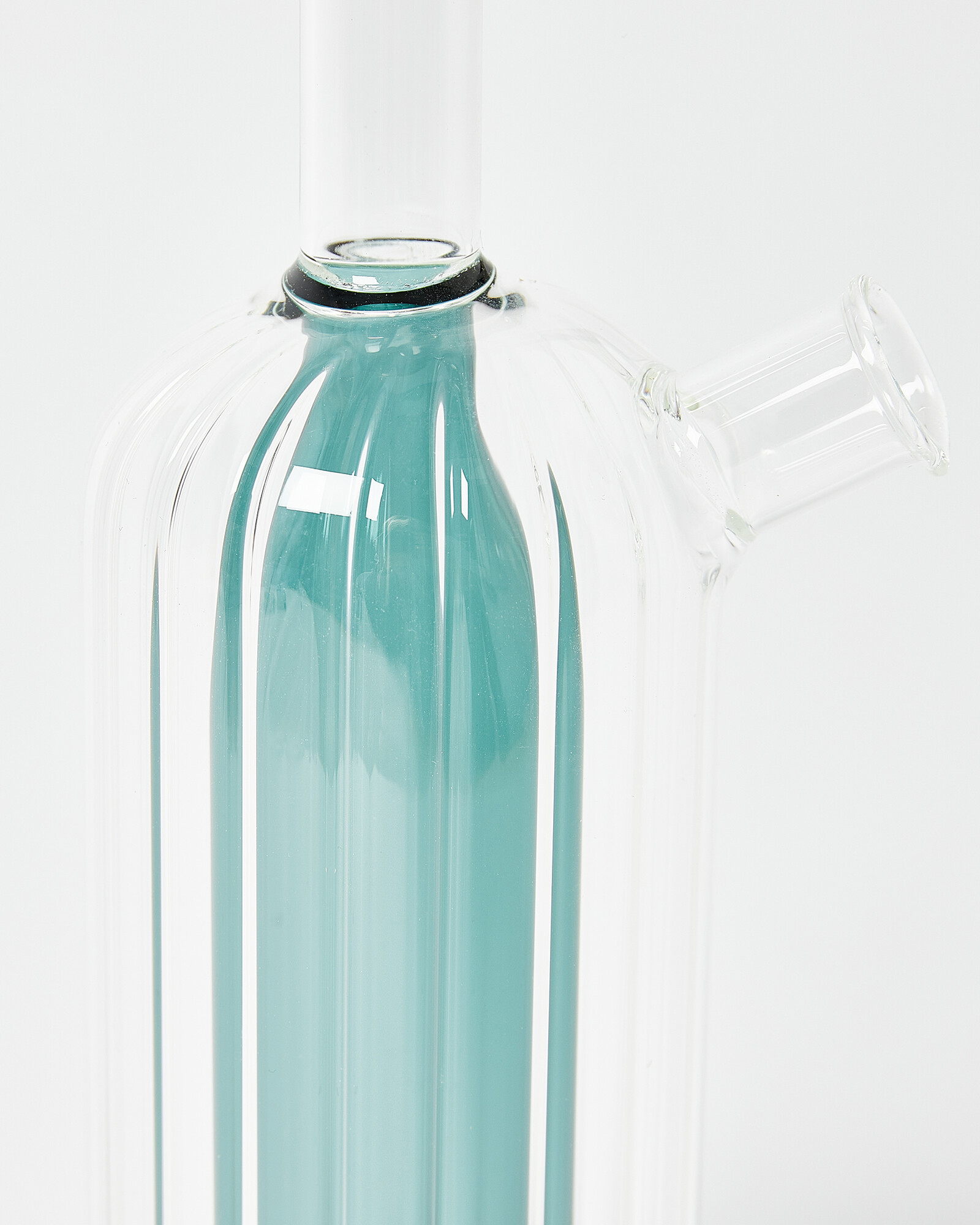 Beaton Blue Glass Oil & Vinegar Bottle | Oliver Bonas