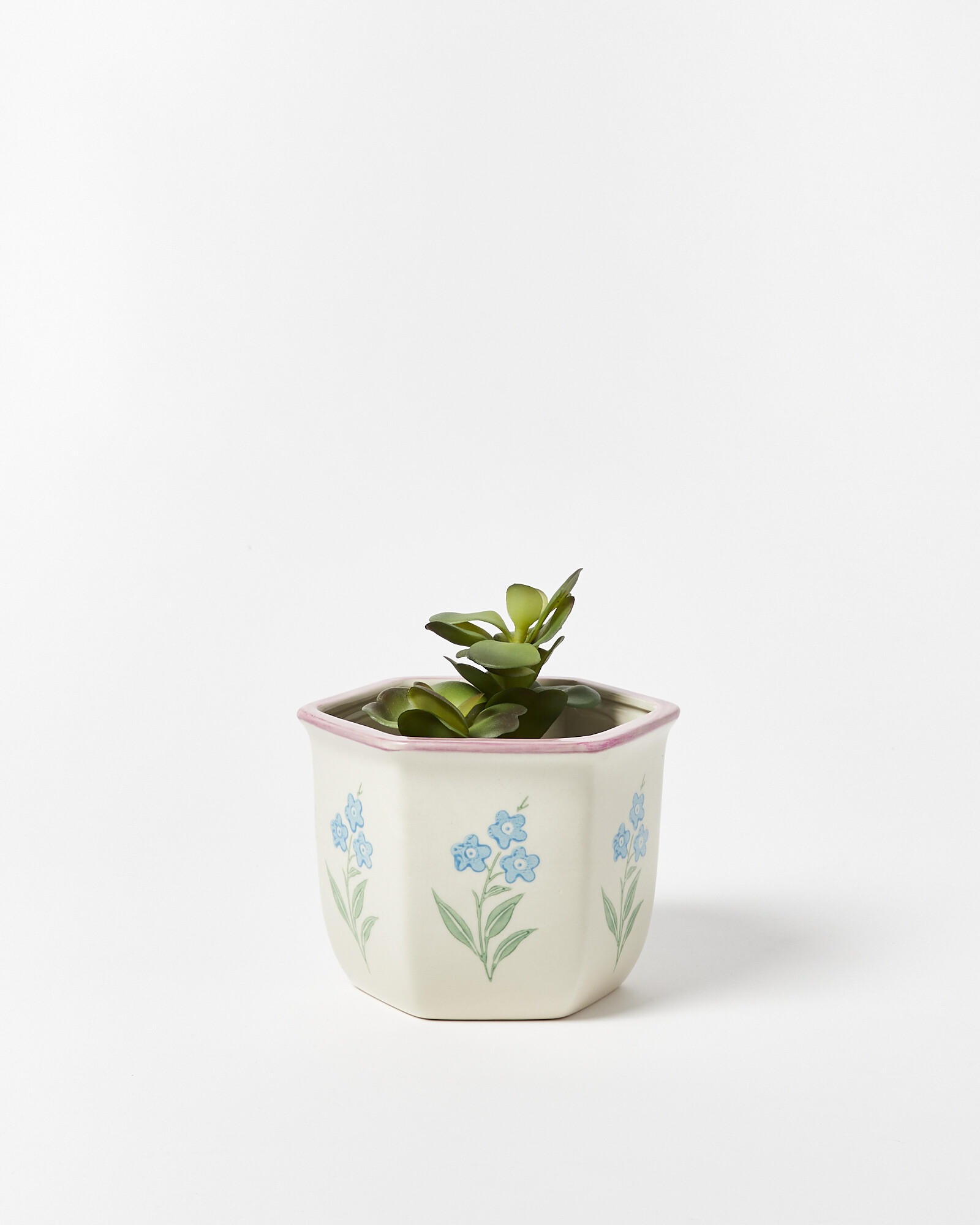 Secret Garden Floral Ceramic Plant Pot Medium | Oliver Bonas