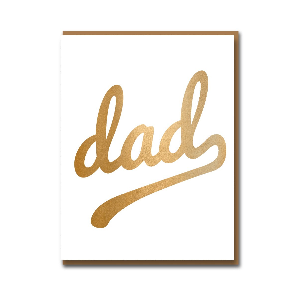 Dad Gold Foil Father's Day Card | Oliver Bonas