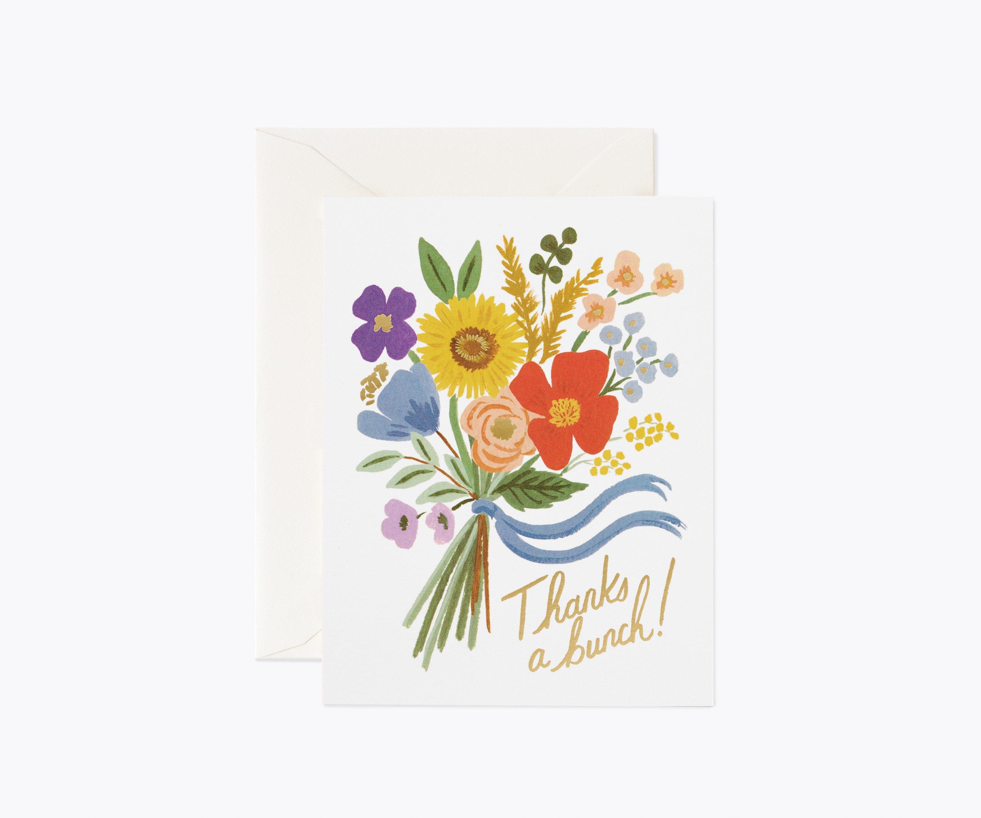 Thanks a Bunch Bouquet Thank You Card | Oliver Bonas