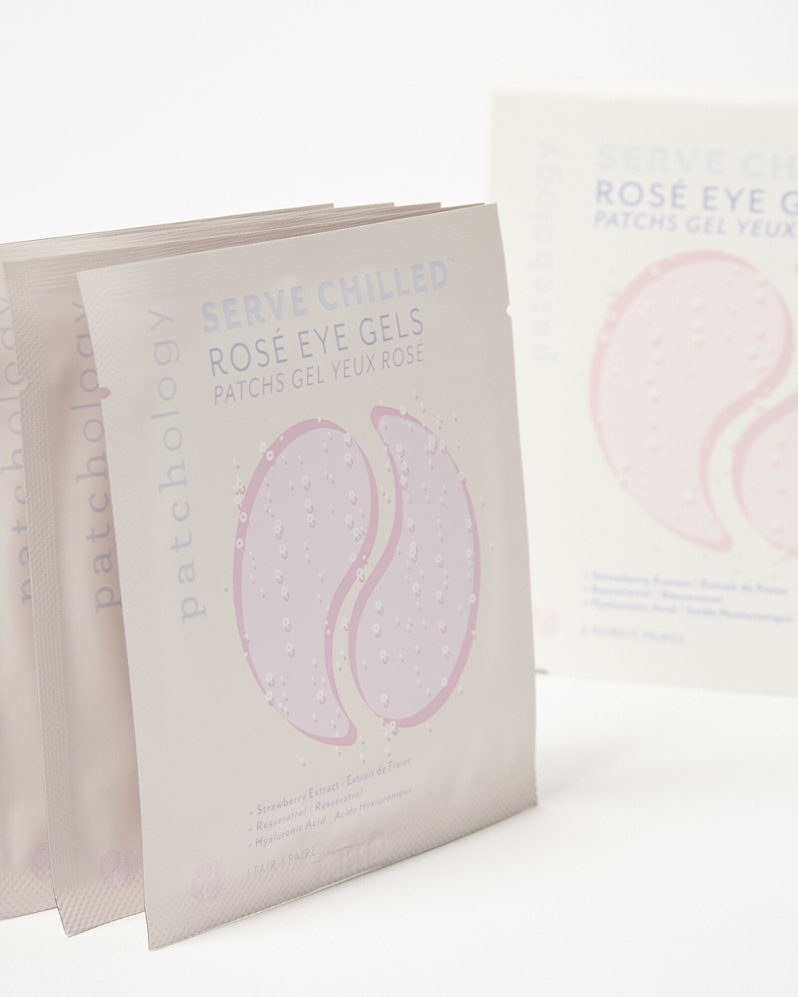 Patchology Rosé Eye Gel Masks Set of Five | Oliver Bonas