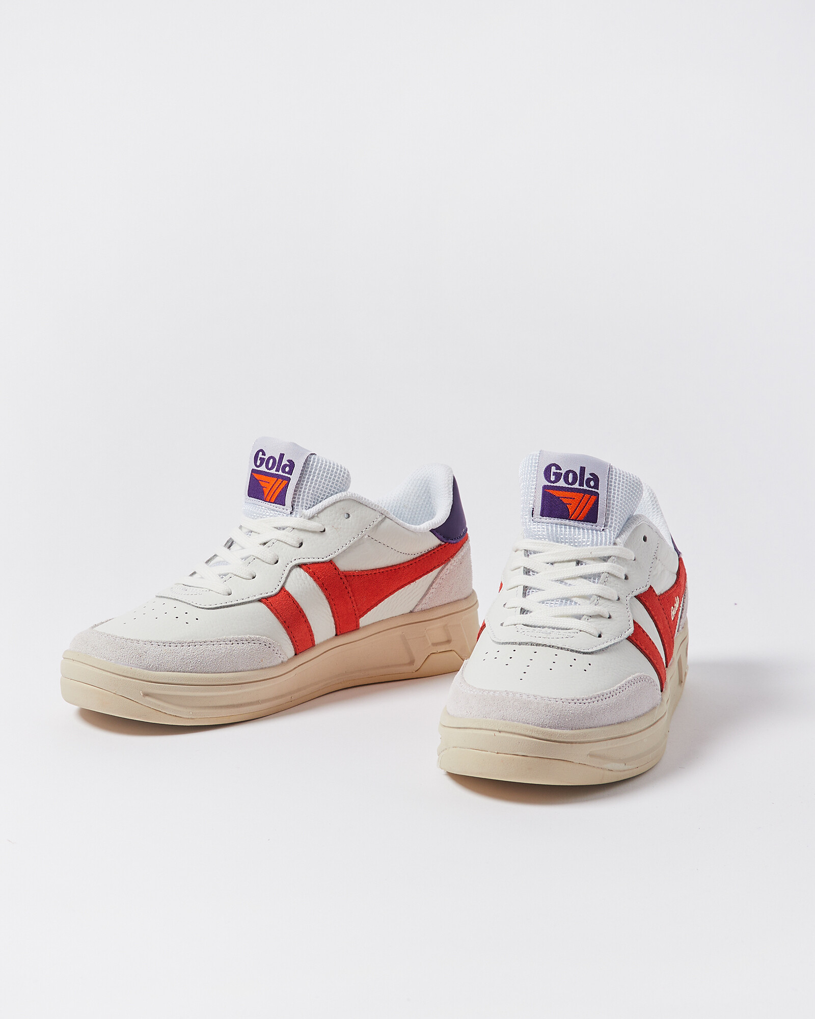 Gola Topspin Hot Coral & Purple Trainers | Oliver Bonas