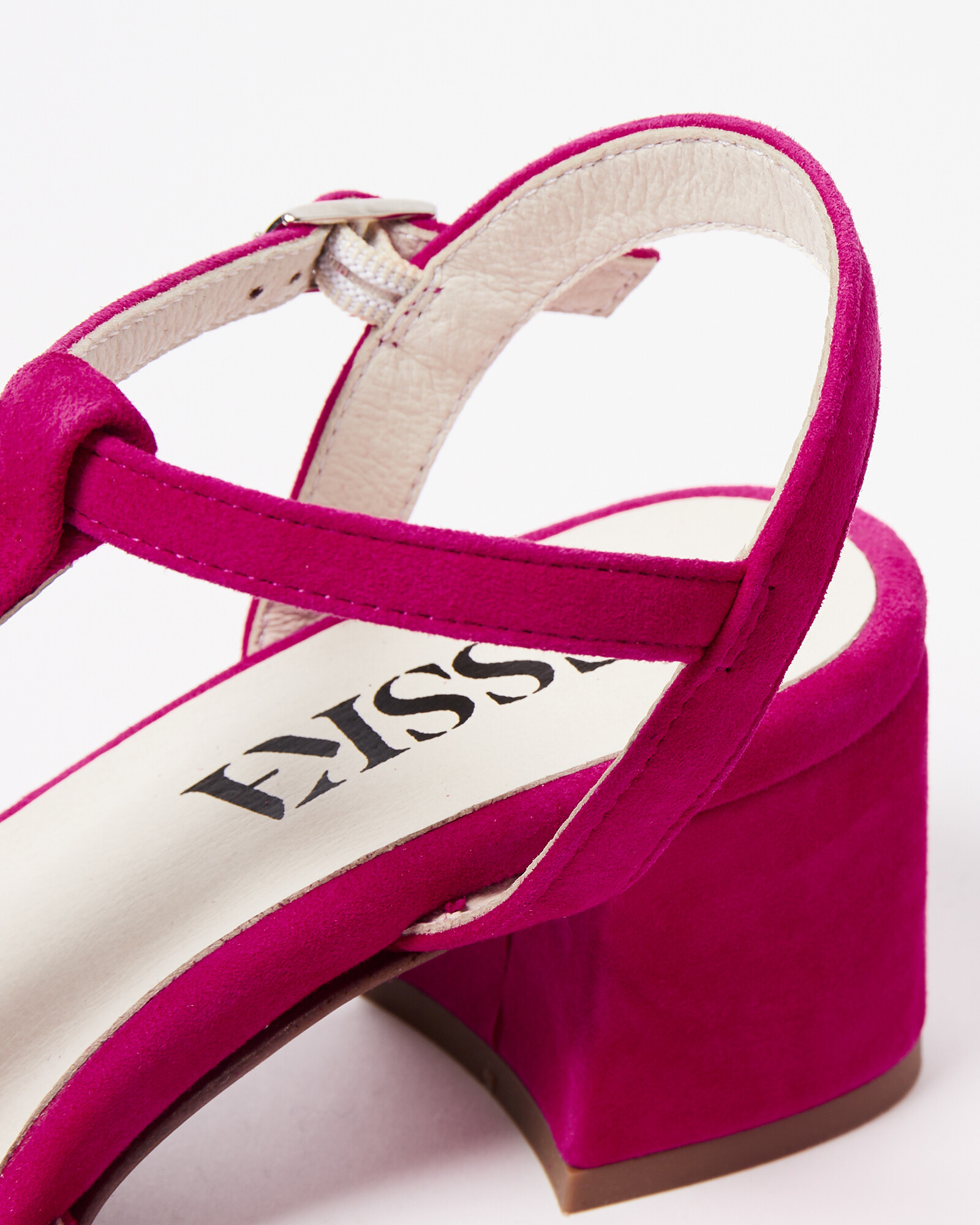 Esska Gabi Pink Leather Heeled Sandals | Oliver Bonas