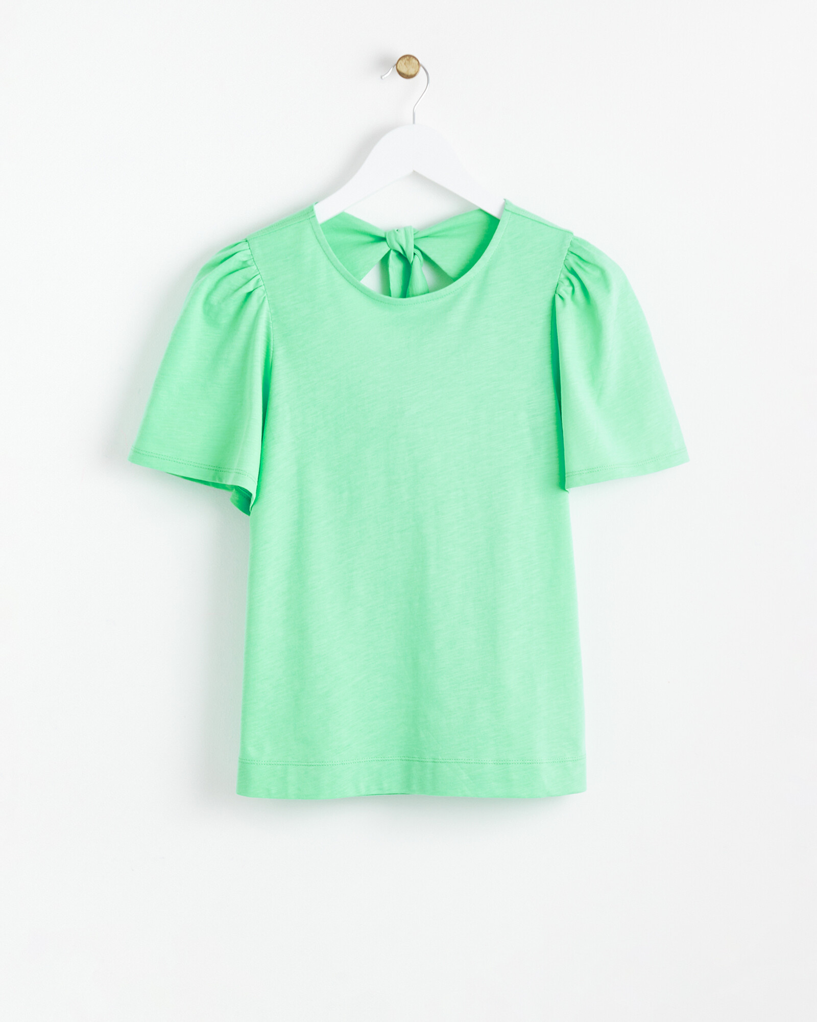Tie Back Green T-Shirt | Oliver Bonas