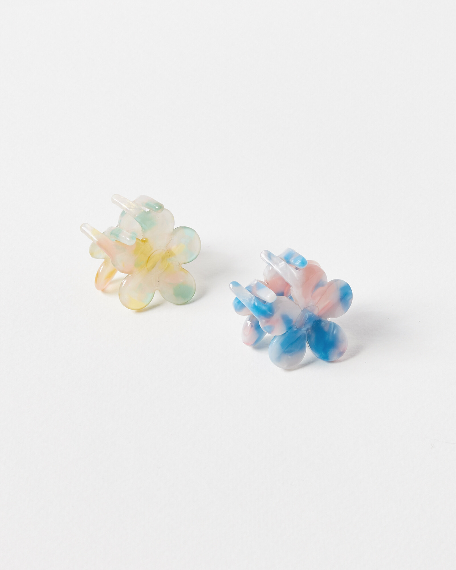 Agnes Mini Flower Hair Claw Clips Pack of Two | Oliver Bonas
