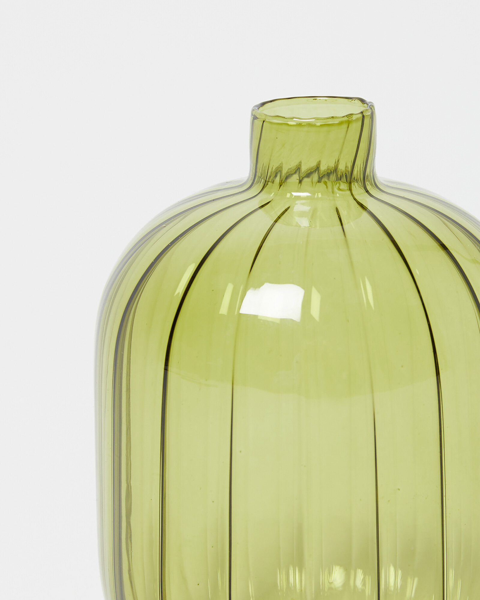 Green Glass Diffuser Vase | Oliver Bonas