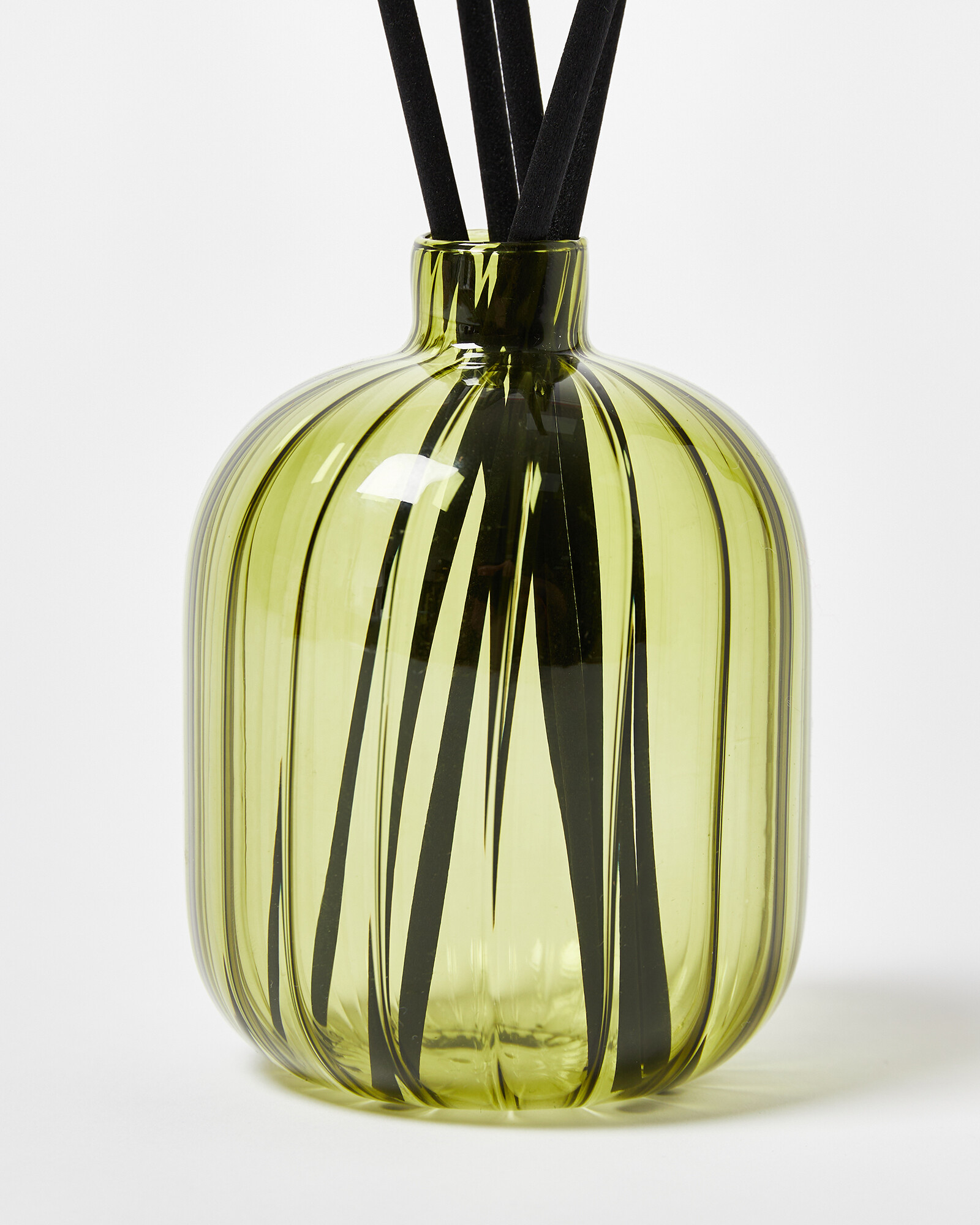 Green Glass Diffuser Vase | Oliver Bonas