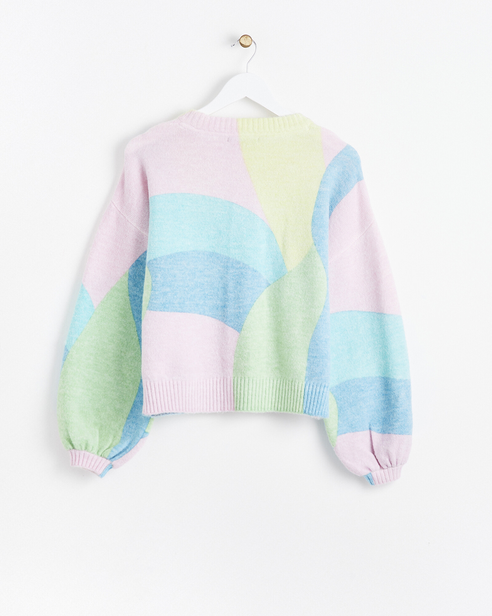Abstract Shapes Knitted Jumper | Oliver Bonas