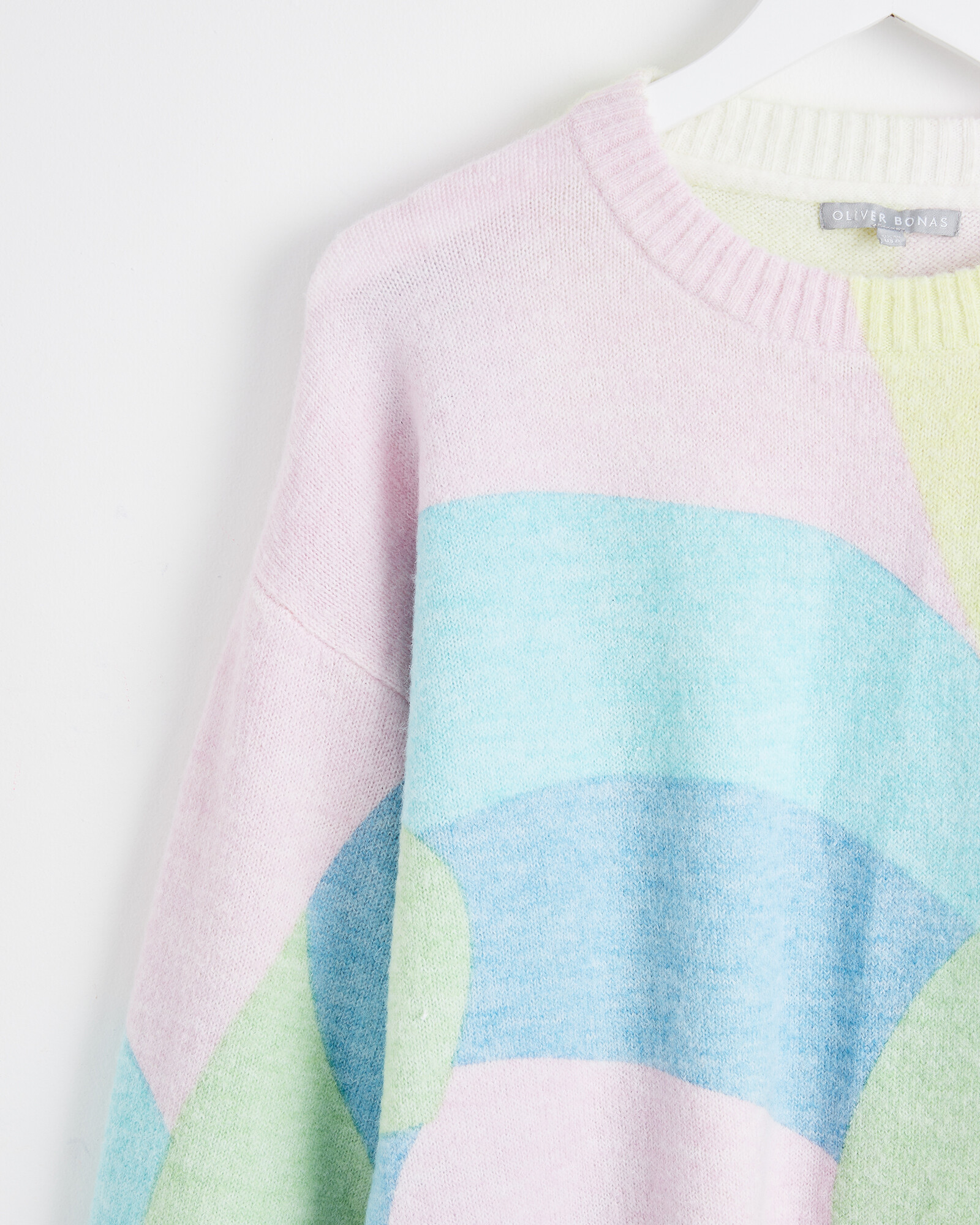 Abstract Shapes Knitted Jumper | Oliver Bonas