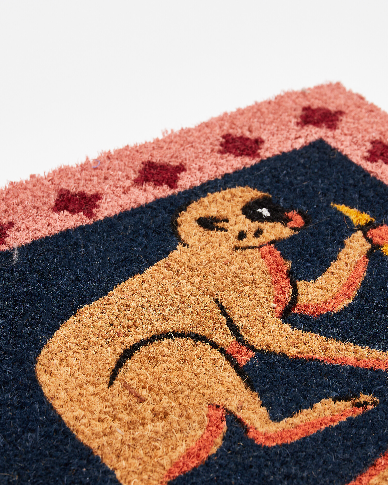 Double Monkey Blue Doormat | Oliver Bonas