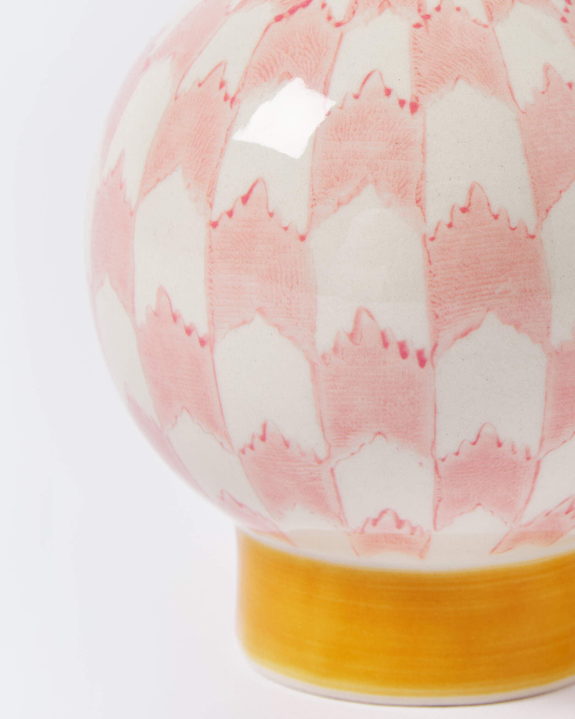 Ria Pink Ceramic Soap Dispenser | Oliver Bonas