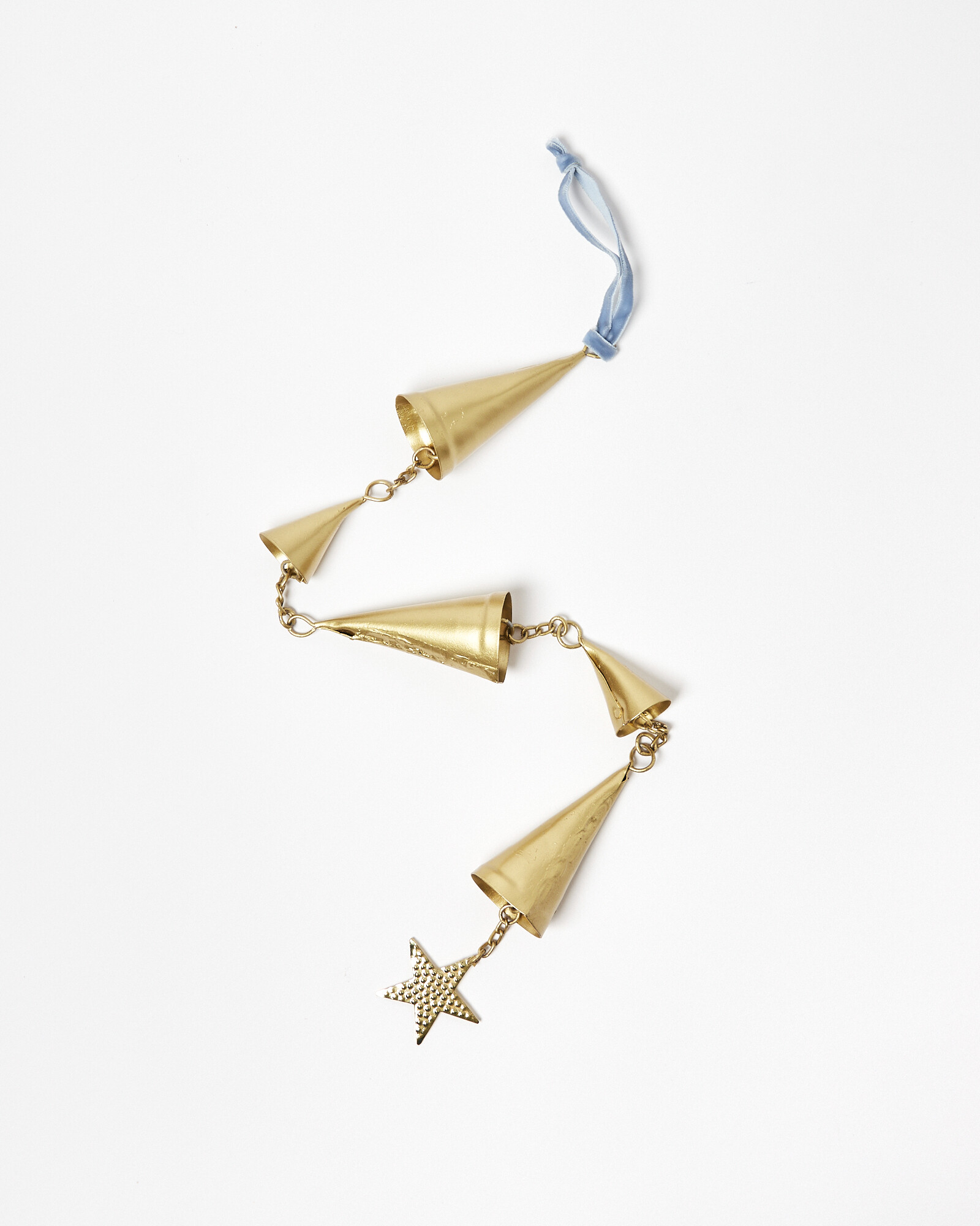 Hanging Bell Gold Metal Christmas Tree Decoration | Oliver Bonas