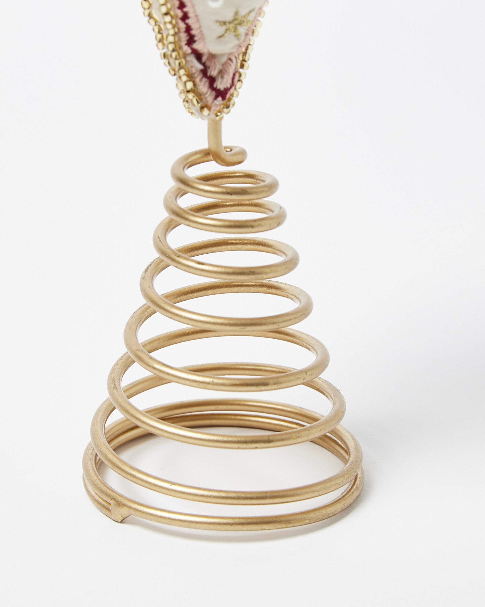Star Cream & Gold Christmas Tree Topper | Oliver Bonas