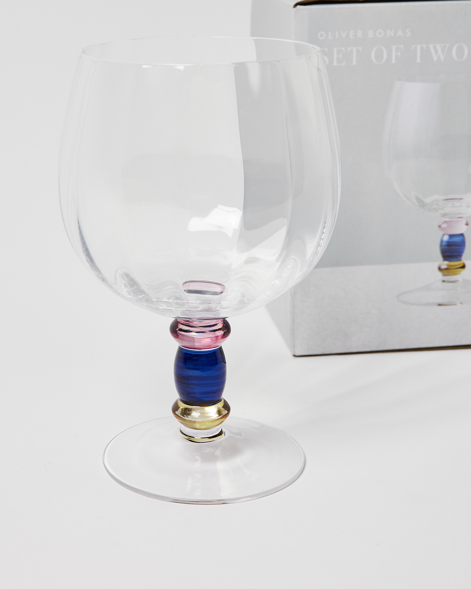 Vera Clear Glass Gin Glasses Set of Two | Oliver Bonas