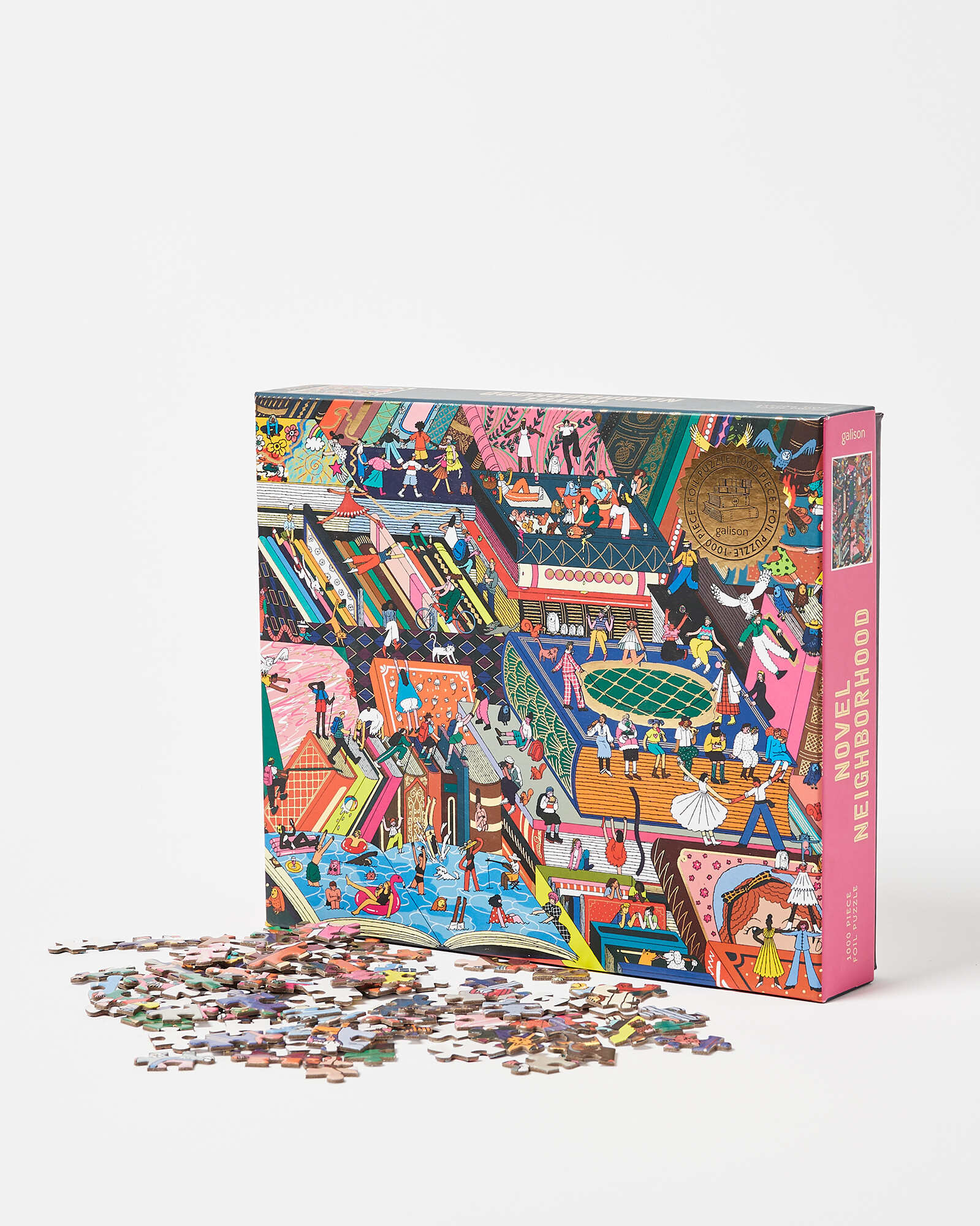 Novel Neighbourhood 1000 Piece Jigsaw Puzzle | Oliver Bonas