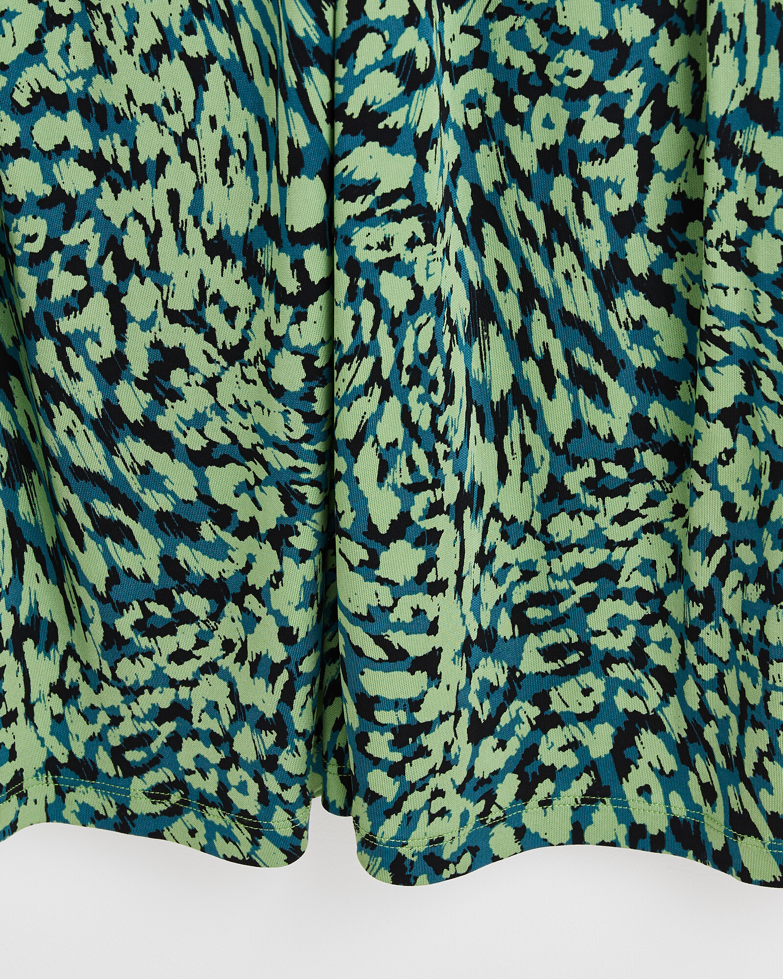 Animal Swirl Green Midi Dress | Oliver Bonas