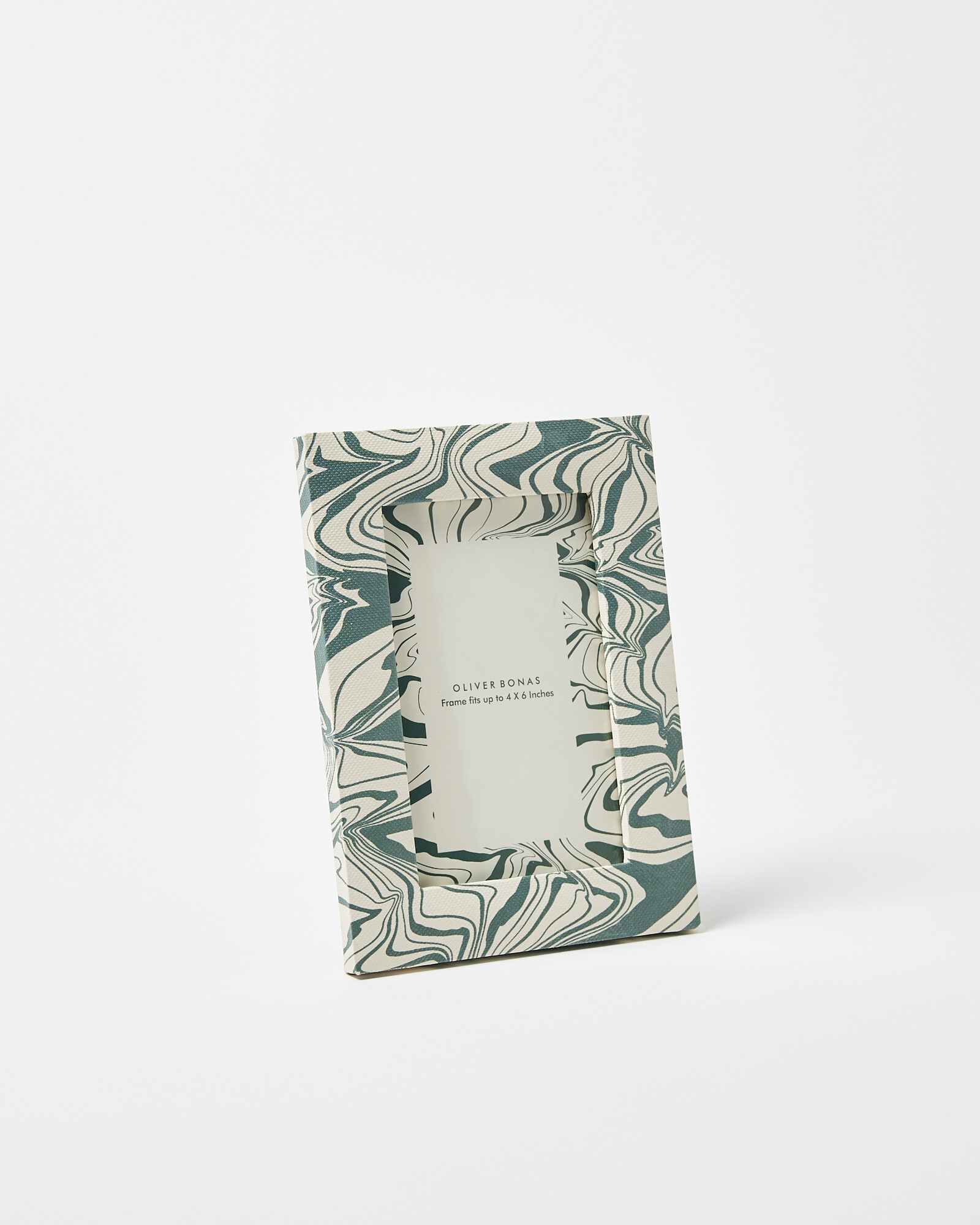 Kiri Marbled Green Photo Frame 6x4" | Oliver Bonas