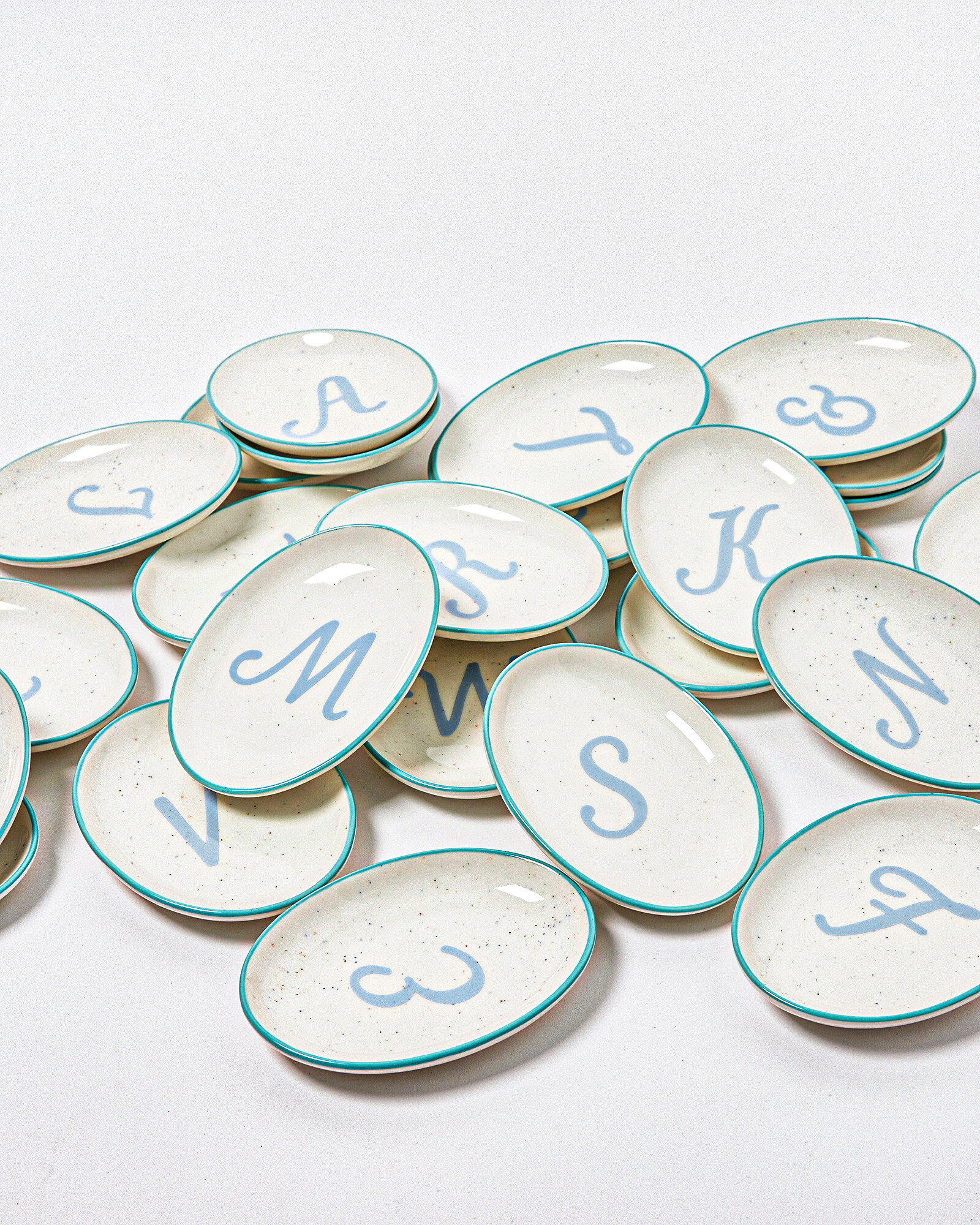 Astrid Alphabet Ceramic Initial Trinket Dish | Oliver Bonas