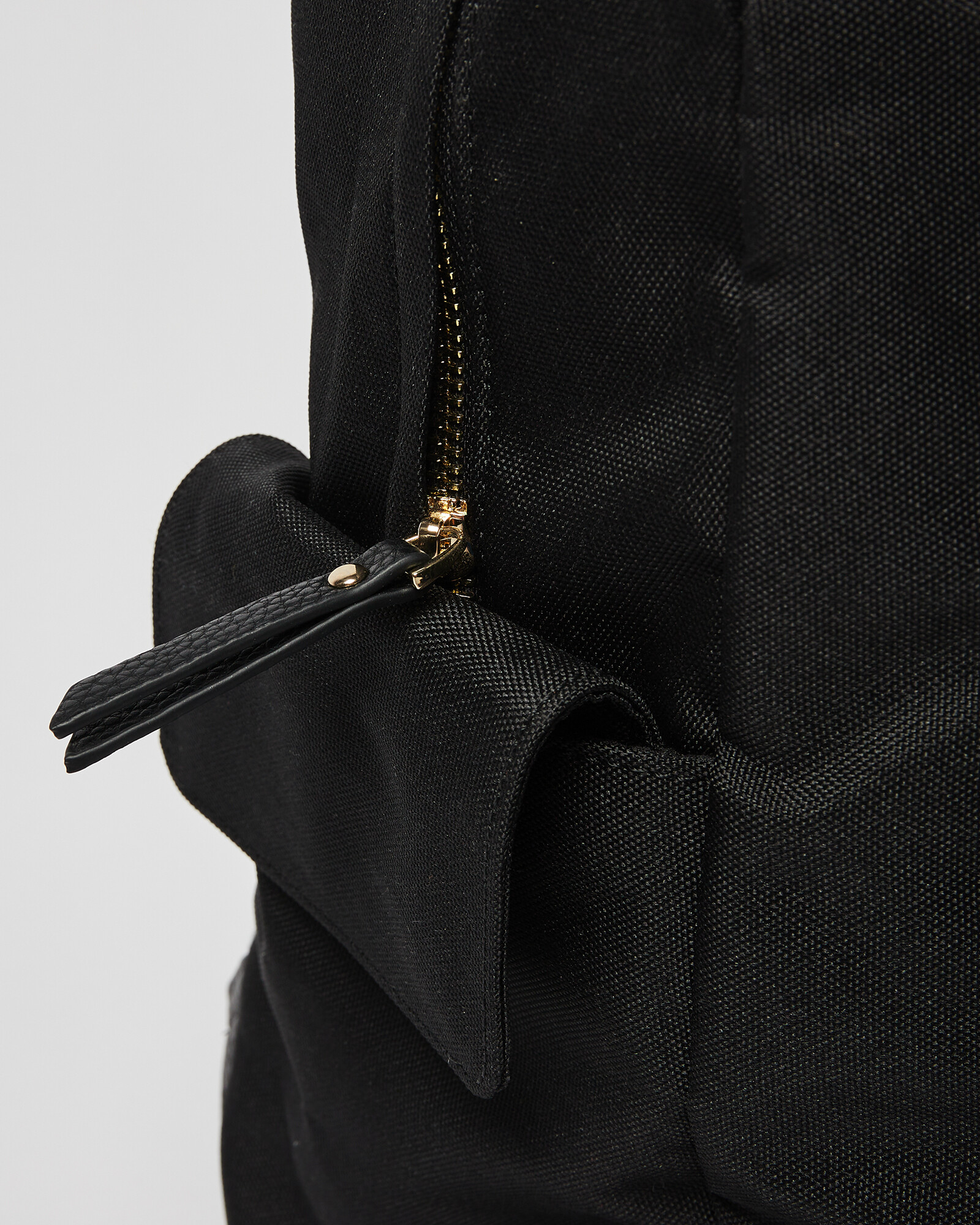 Liv Black Geometric Strap Backpack | Oliver Bonas