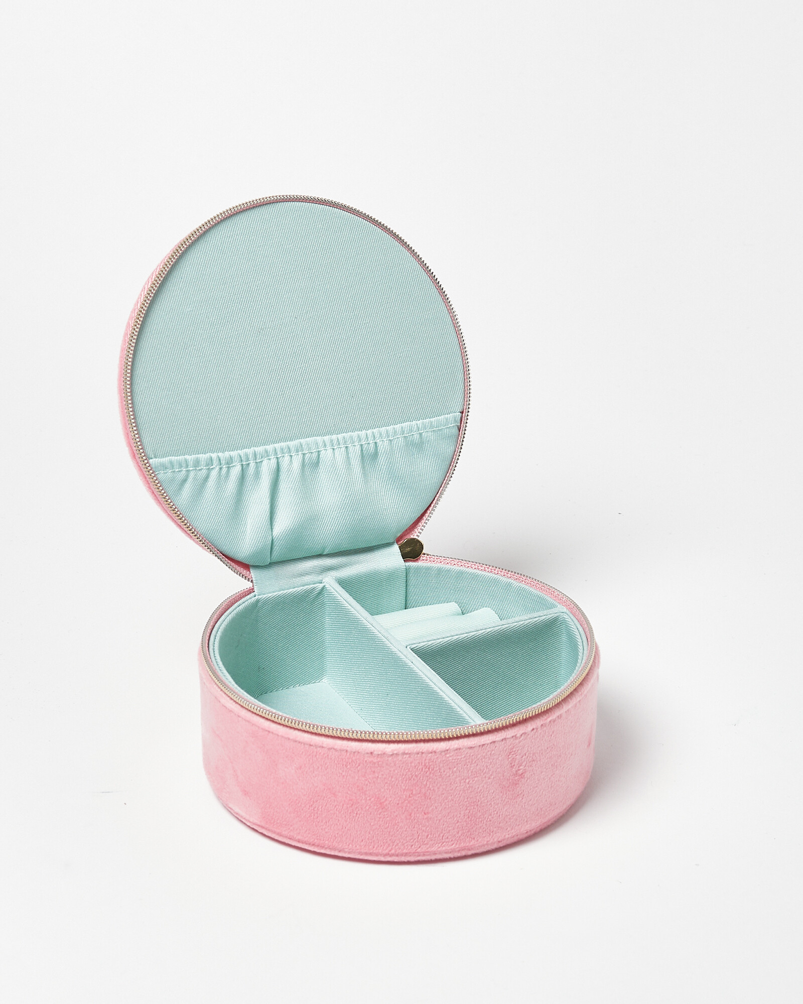 Astrid Alphabet Initial Pink Round Jewellery Box | Oliver Bonas