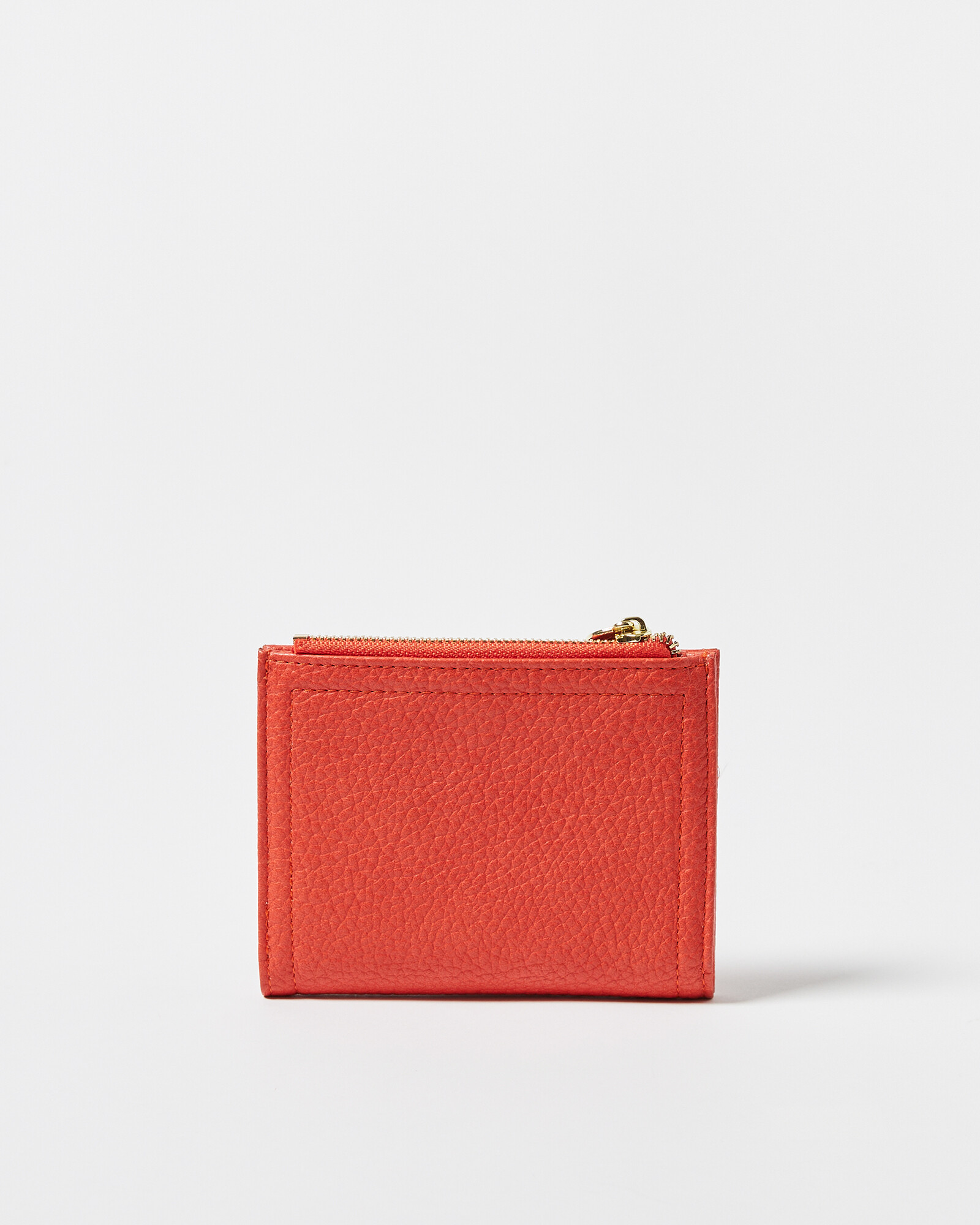 Kinley Orange Zipped Coin Purse | Oliver Bonas