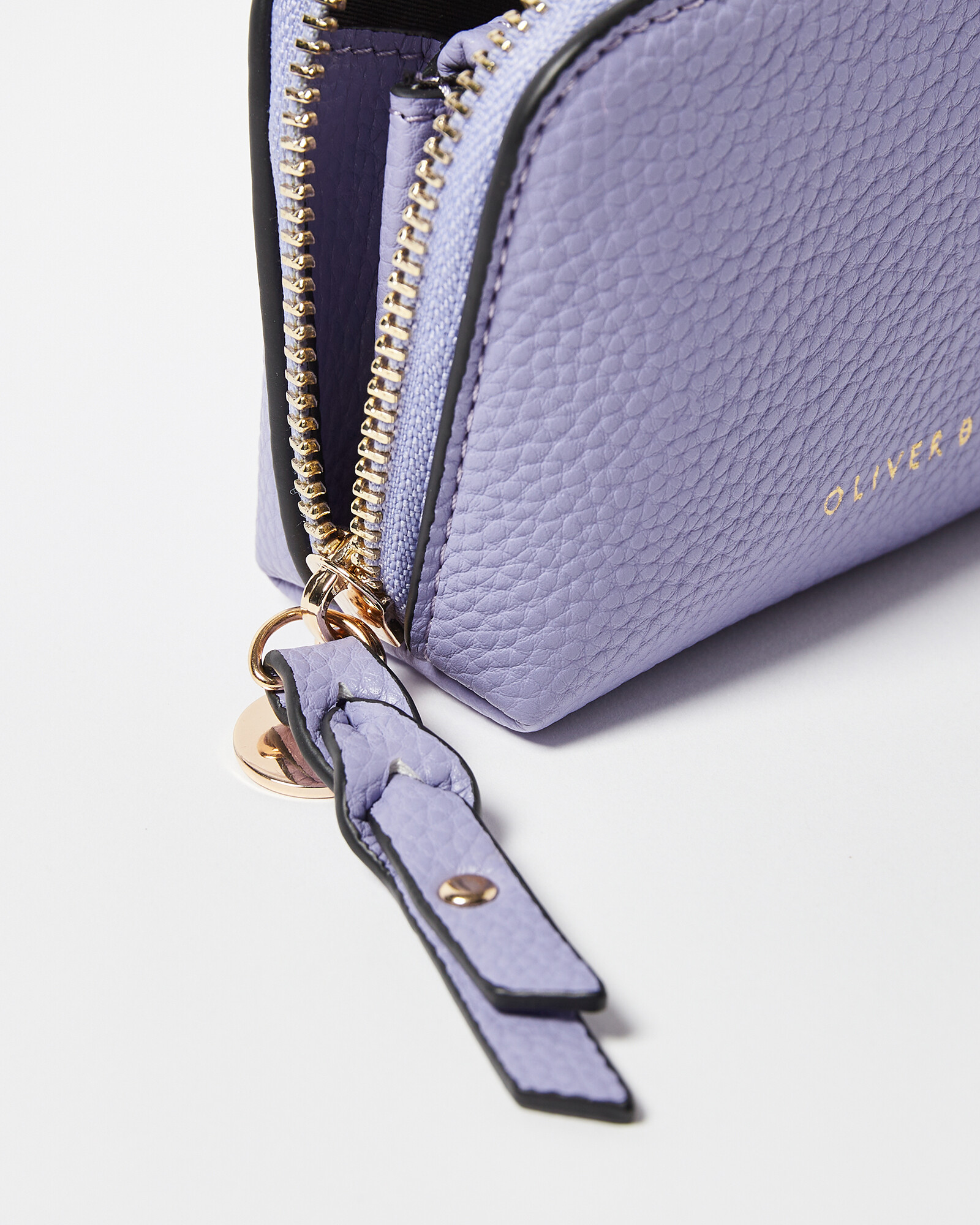Holly Curved Lilac Purple Pouch Mini | Oliver Bonas