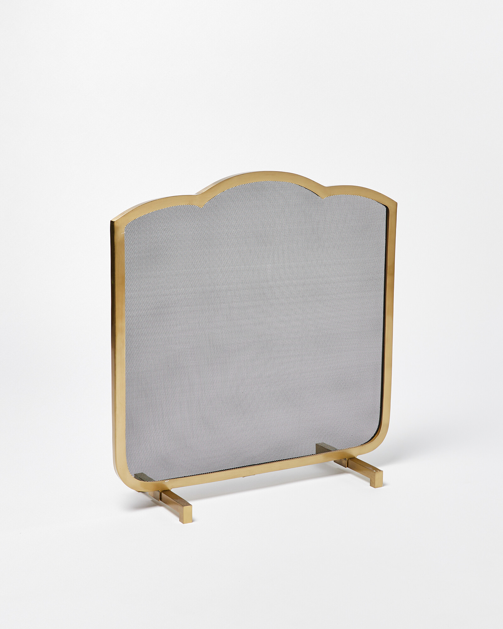 Oba Gold Metal Fire Screen | Oliver Bonas