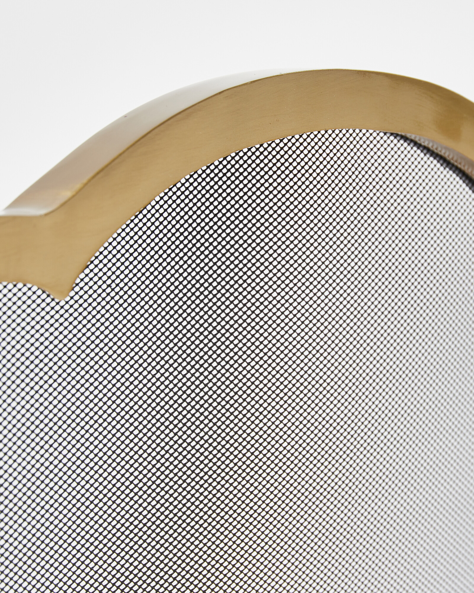 Oba Gold Metal Fire Screen | Oliver Bonas