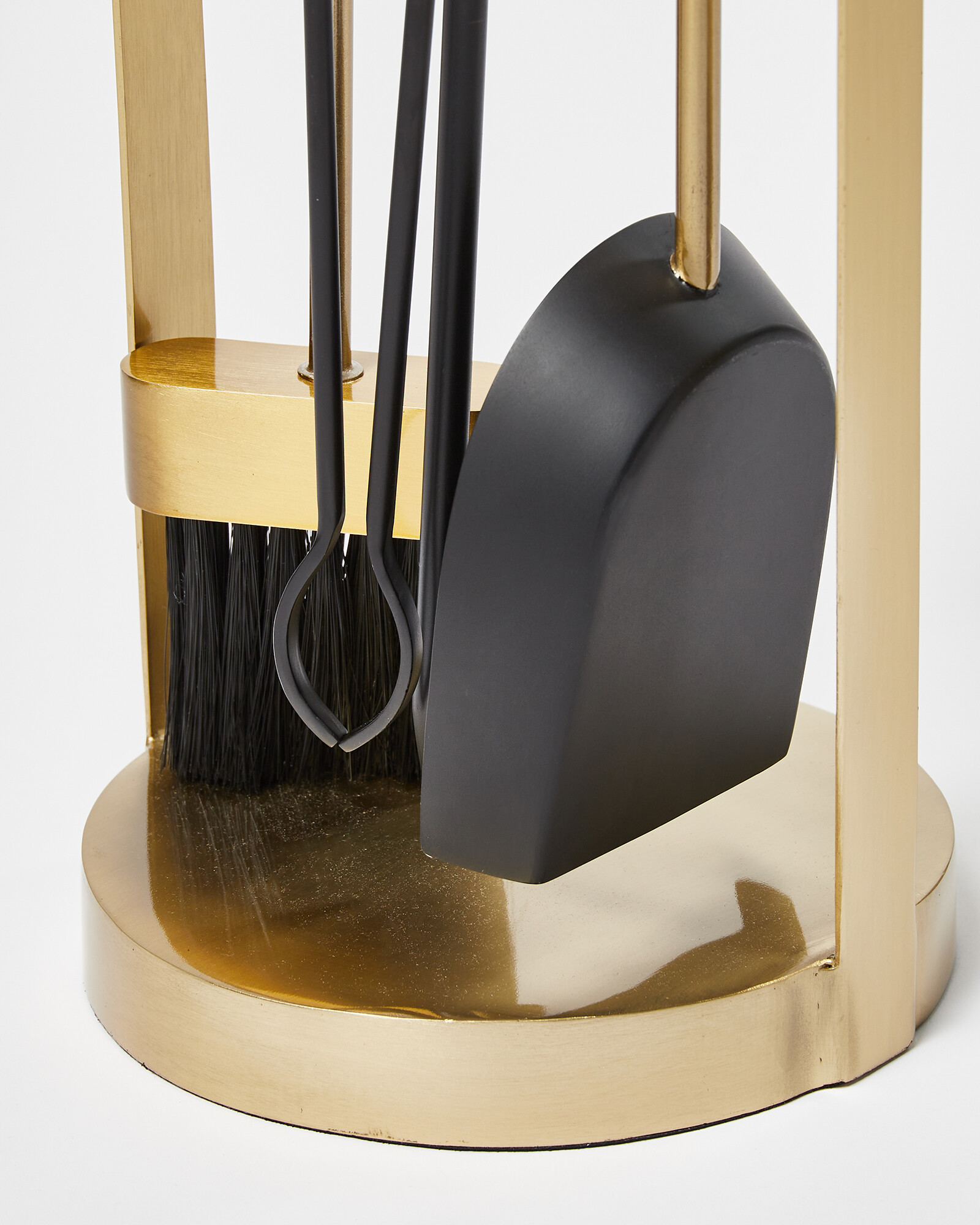 Oba Gold Metal Fire Tools Set | Oliver Bonas